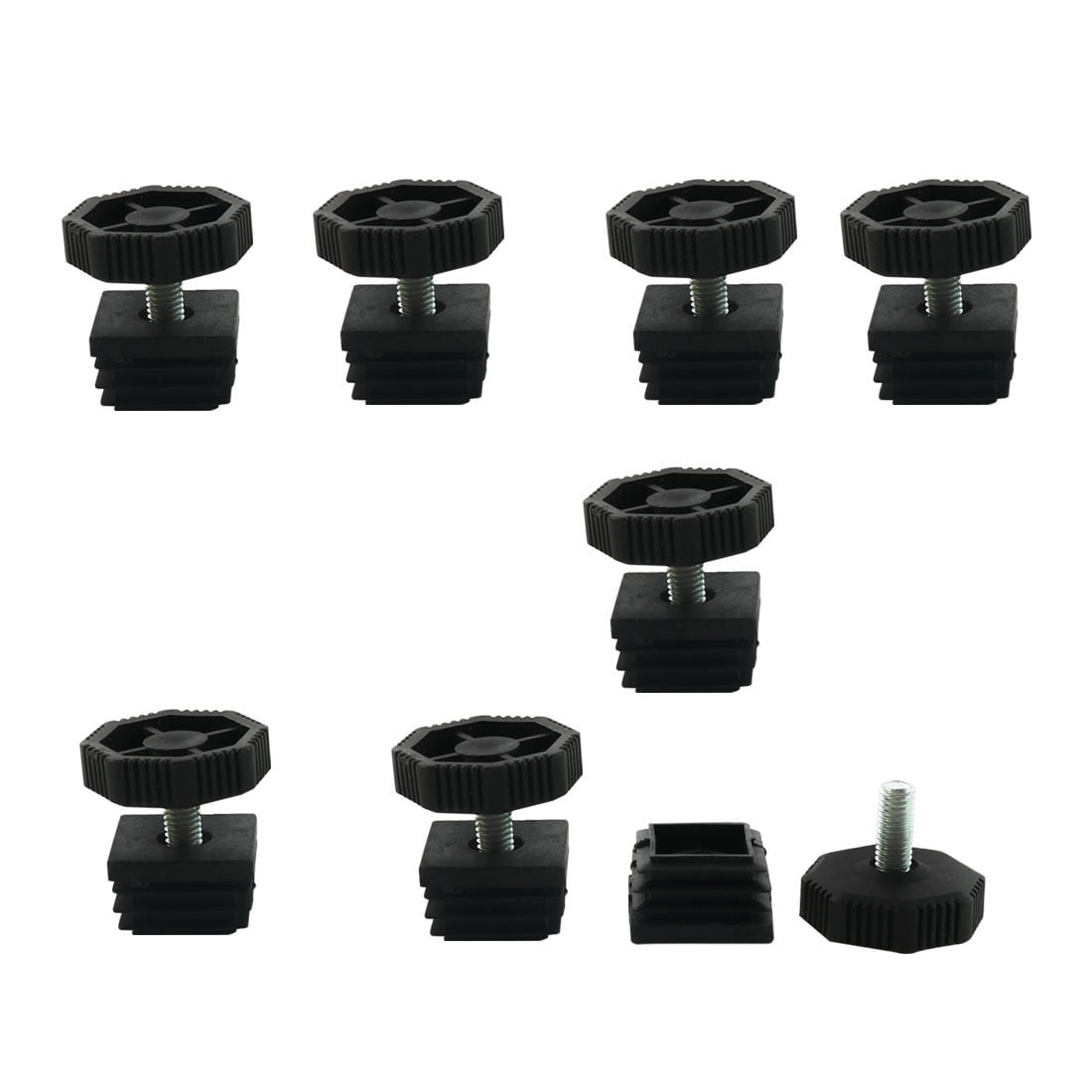 Unique Bargains Leveling Feet 30 x 30mm Square Insert Furniture ...