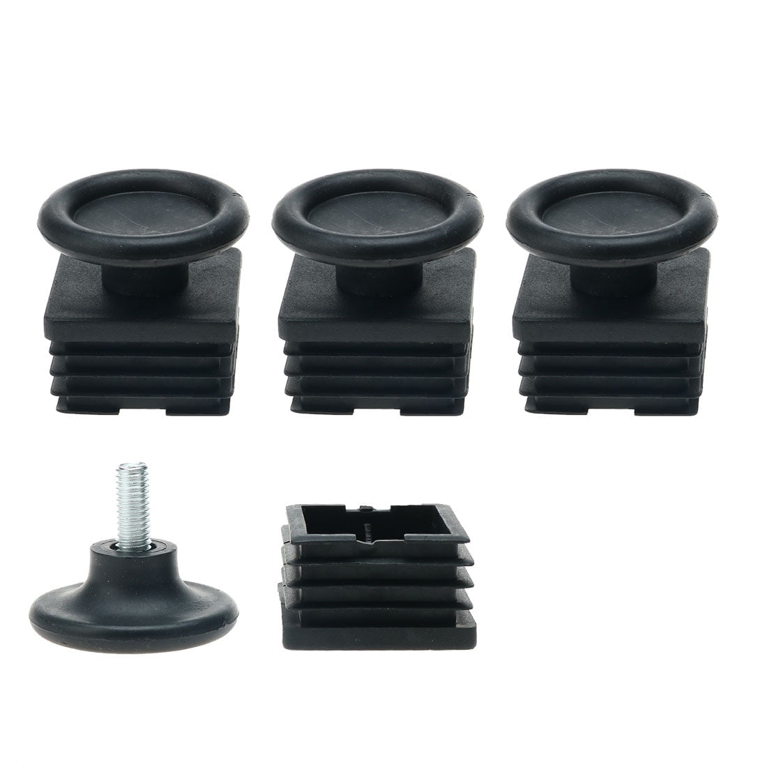Unique Bargains Leveling Feet 40 x 40mm Square Insert Adjustable ...