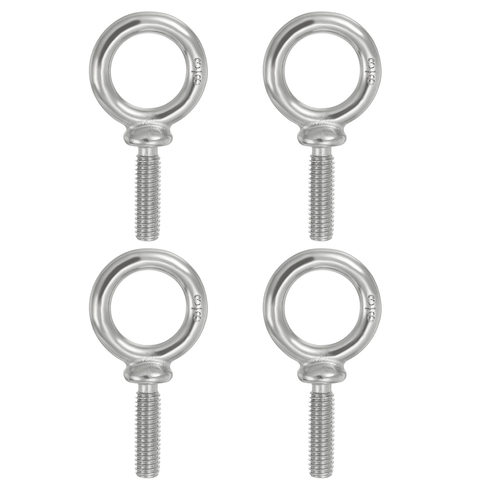 Uxcell Lifting Eye Bolts, 304 Stainless Steel Marine Grade Shoulder ...