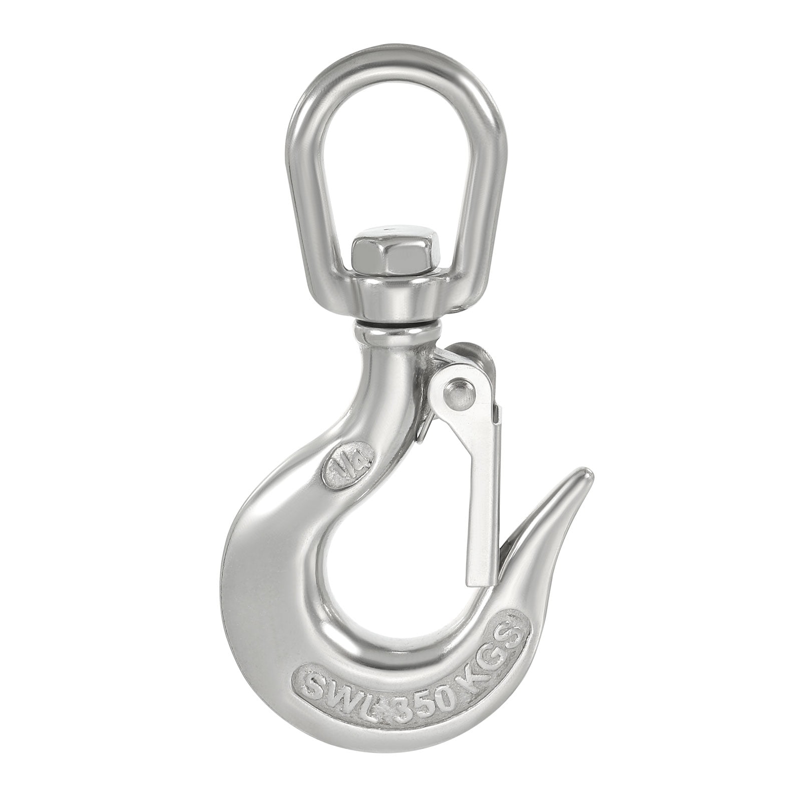 Uxcell Lifting Swivel Hook 772lbs/0.35T Working Load, 304 Stainless ...