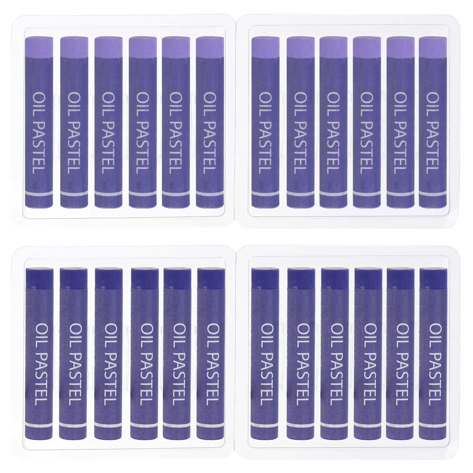 Uxcell Light Purple, Violet Oil Pastels, 24Pcs Soft Oil Crayons Creamy ...