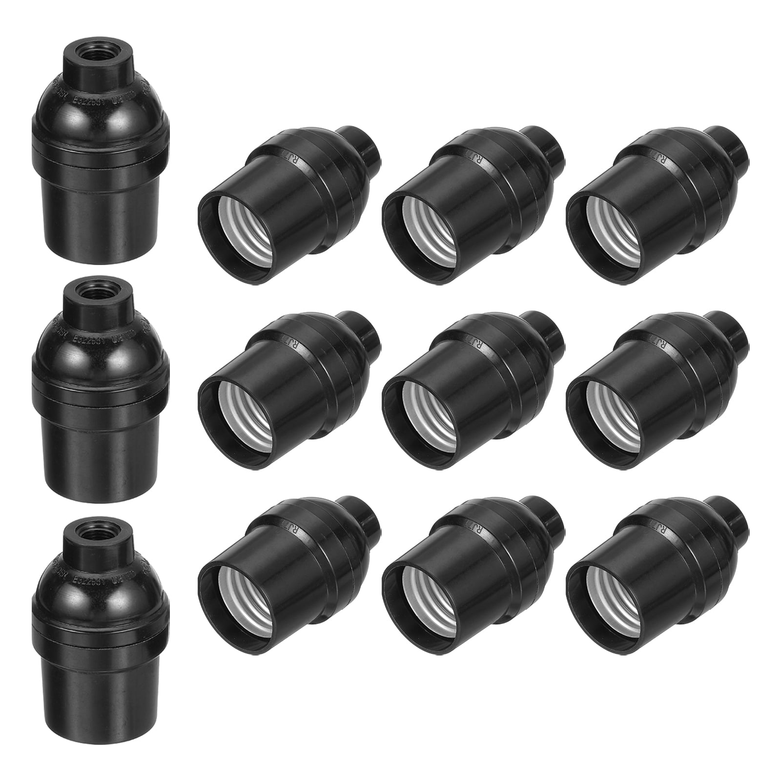 Uxcell Light Socket, Lamp Socket Screw Base Bulb Holder for Retro ...