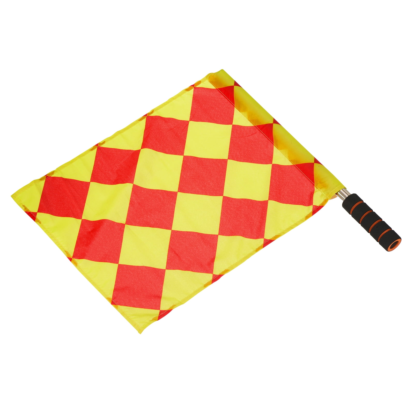 Uxcell Linesman Referee Flag Stainless Steel Pole Sponge Grip, Diamond ...