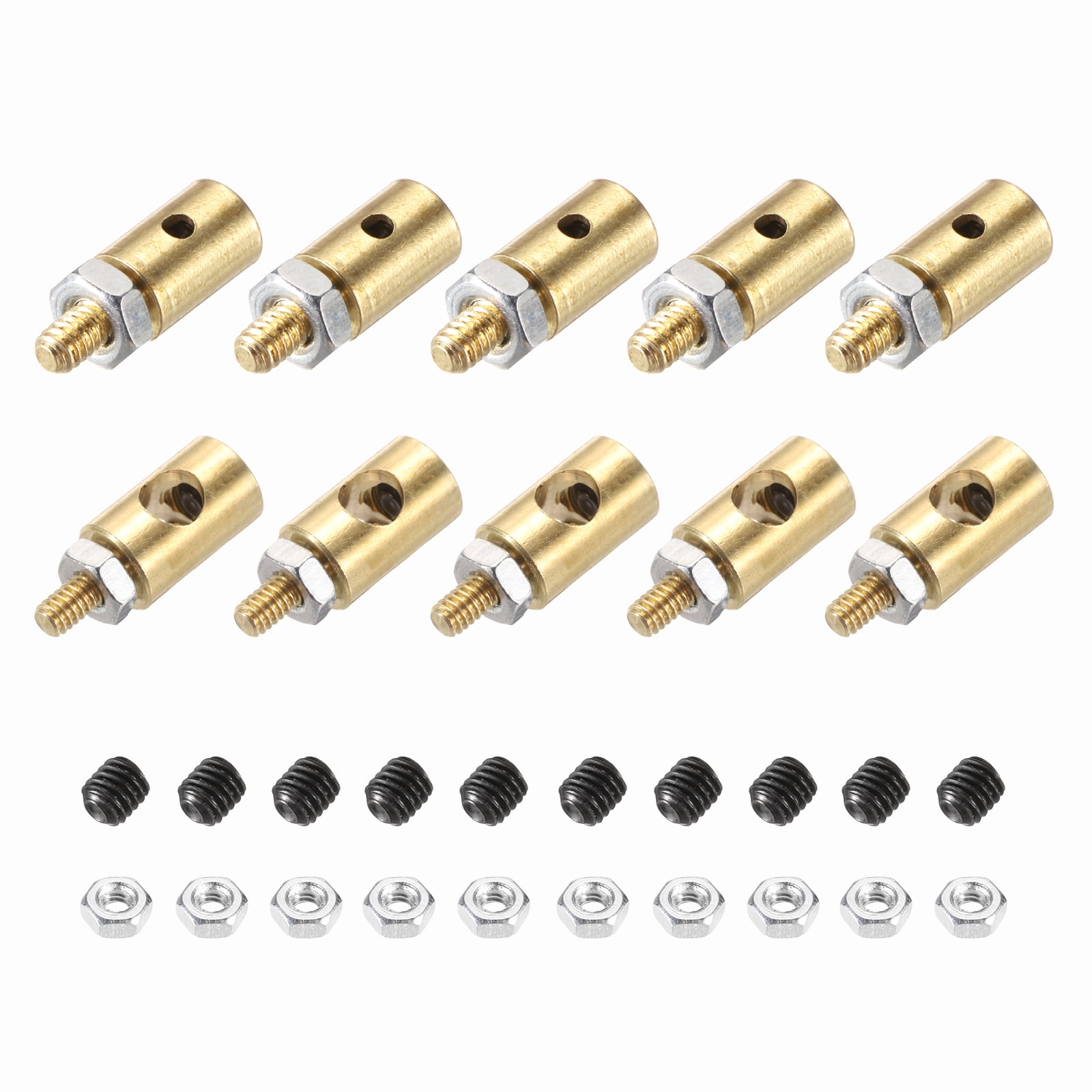 Uxcell Linkage Stoppers Connecting Servo Arm, Push Rod with Nut and ...