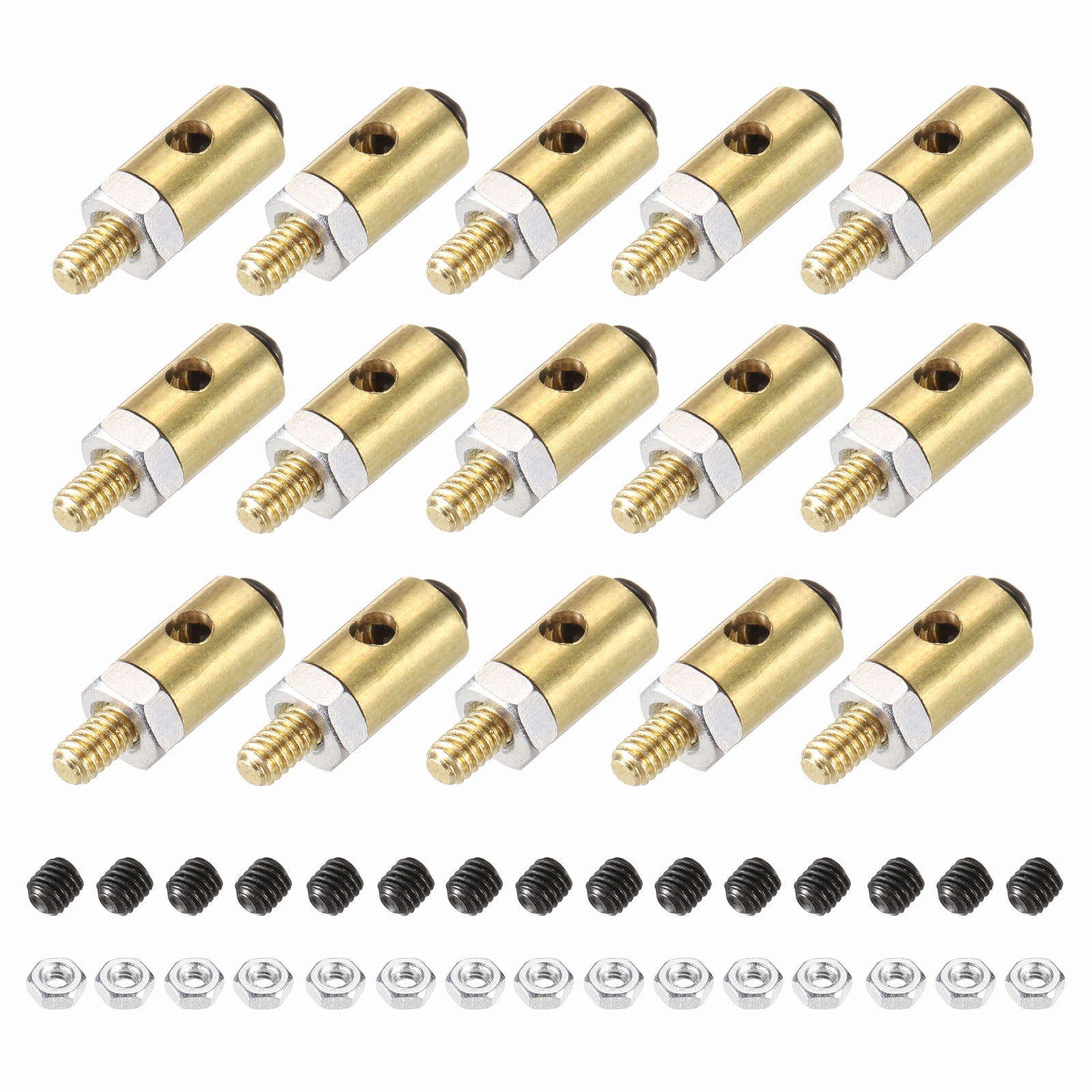 Uxcell Linkage Stoppers Connecting Servo Arm, Push Rod with Nut and ...