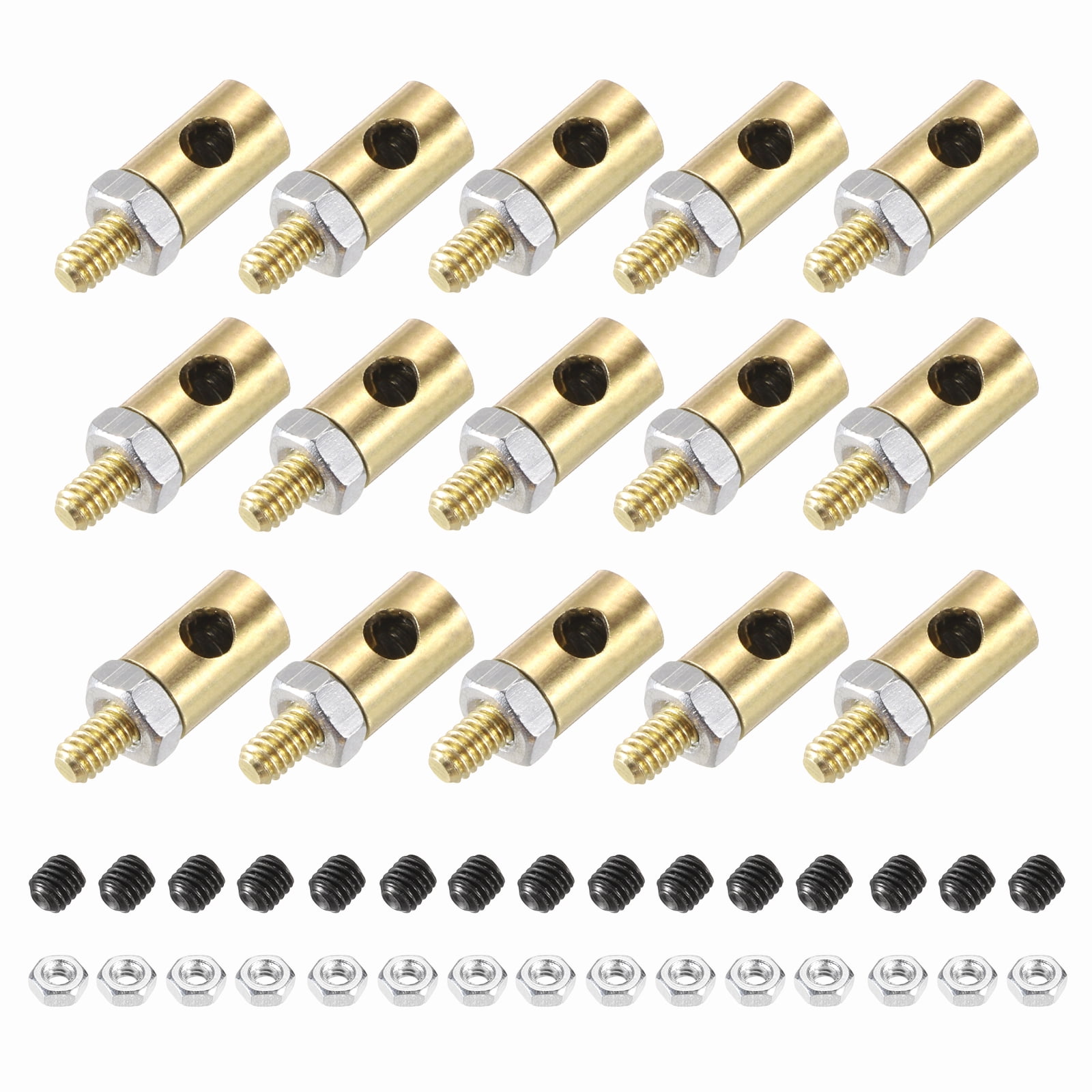 Uxcell Linkage Stoppers Connecting Servo Arm, Push Rod with Nut and ...