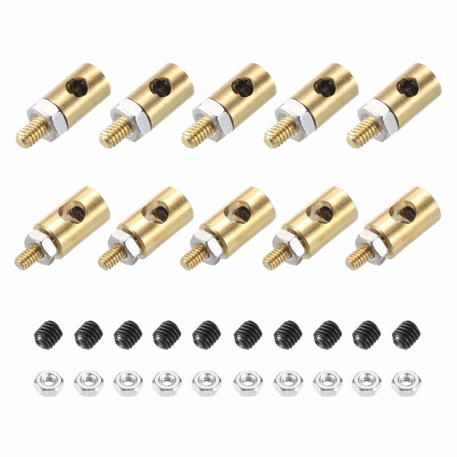 Uxcell Linkage Stoppers Connecting Servo Arm, Push Rod with Nut and ...