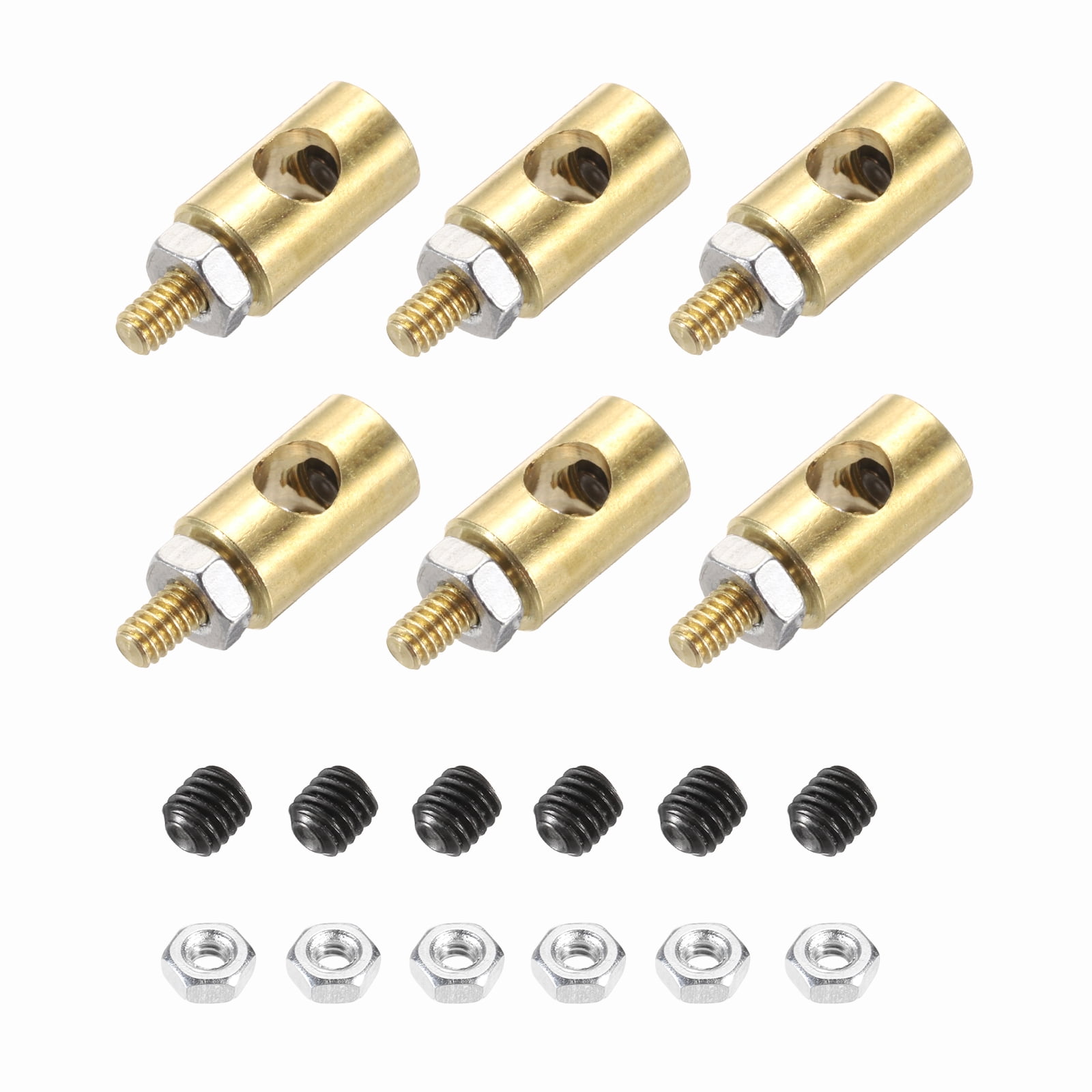 Uxcell Linkage Stoppers Connecting Servo Arm, Push Rod with Nut and ...