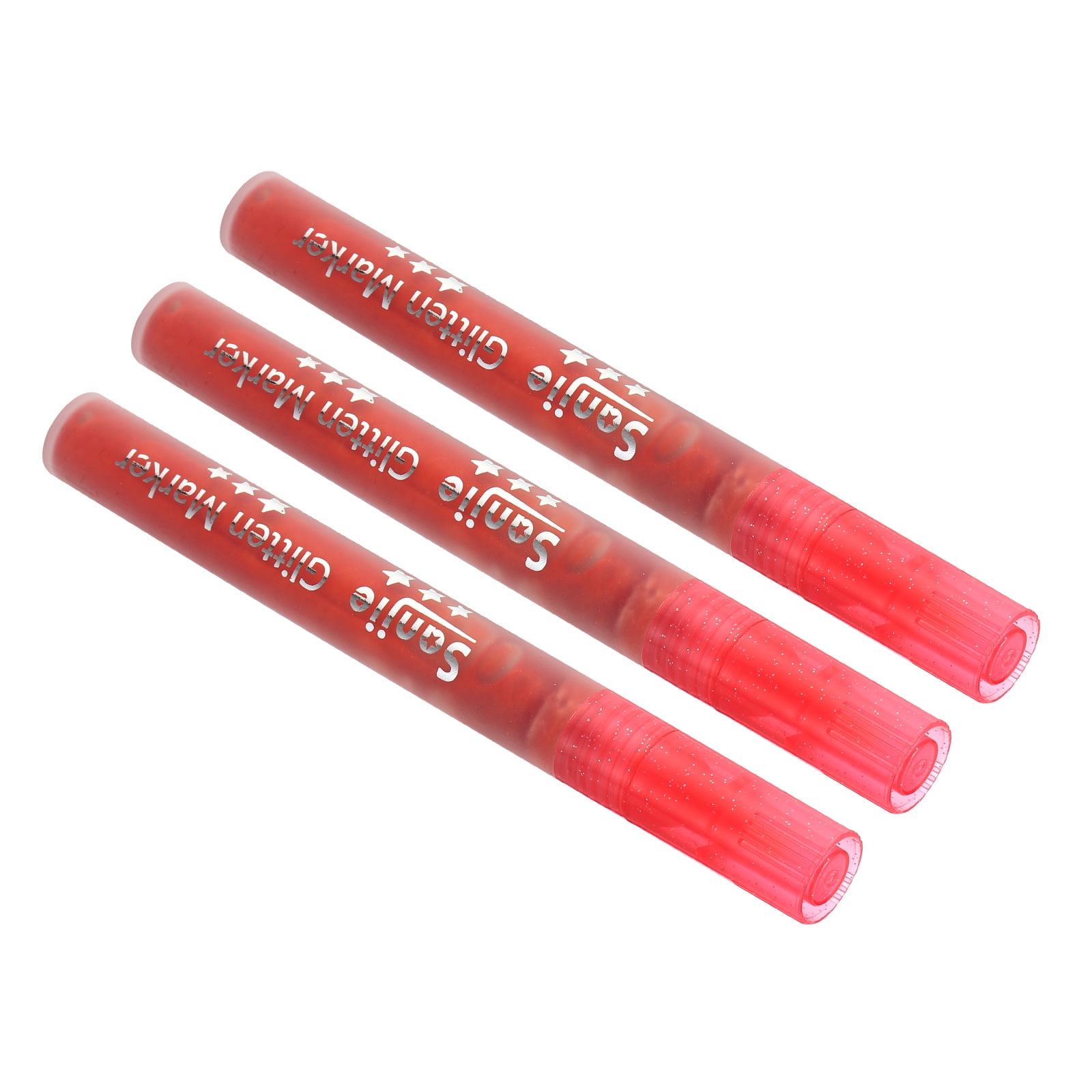 Uxcell Liquid Chalk Marker Pen Flash Line Drawing Highlighter Pen Red 3 ...