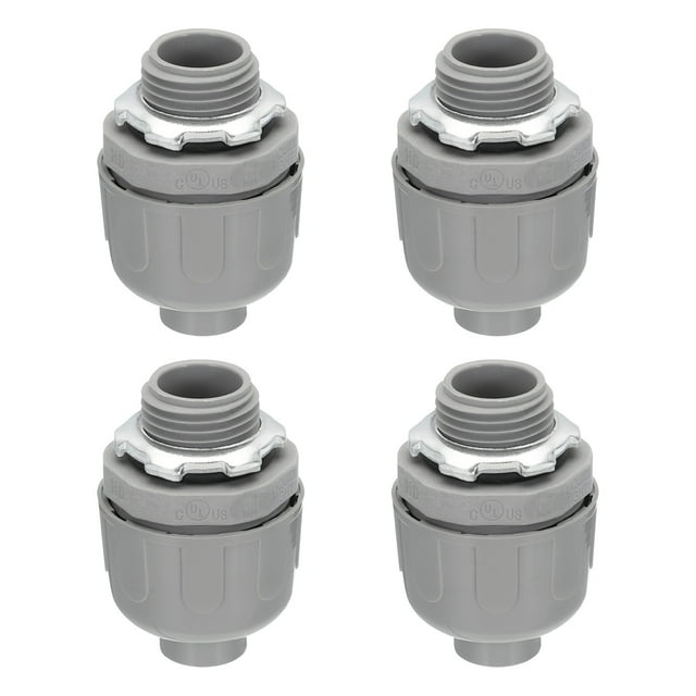 Uxcell Liquid Tight Connector 1/2NPT Non-metallic PVC Electrical ...