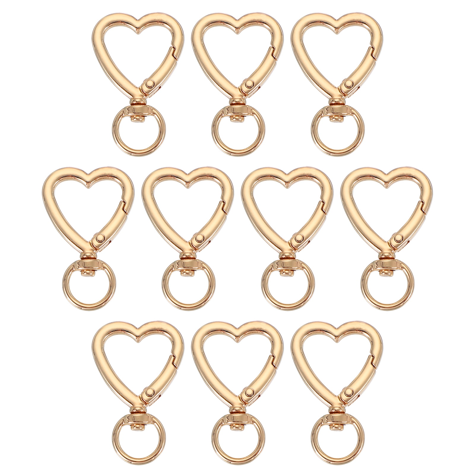 Uxcell Little Heart Keychain Clip, Little Heart Swivel Key Ring Snap ...