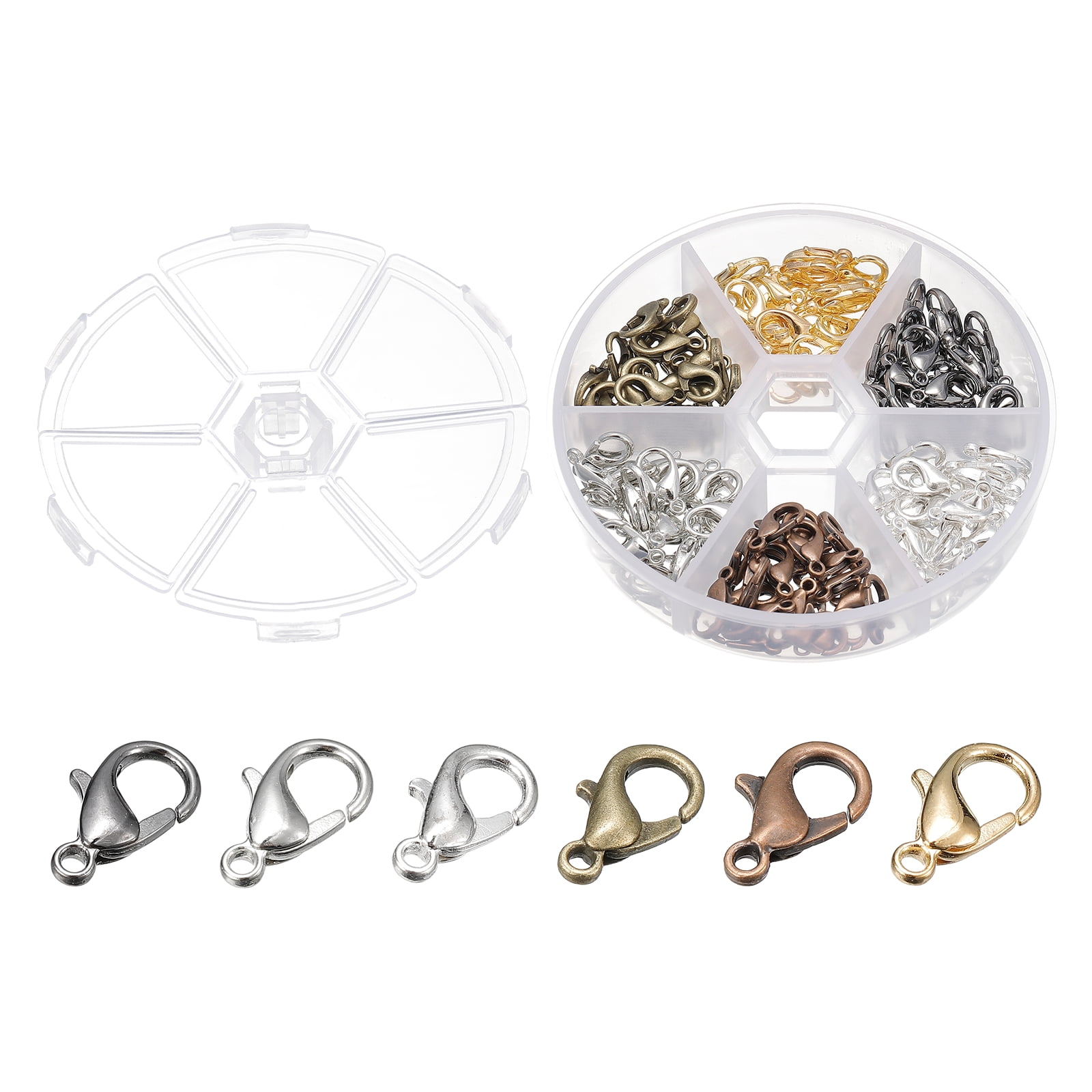 Uxcell Lobster Claw Clasp, Clamps DIY Craft Making, 6 Colors - Walmart.com