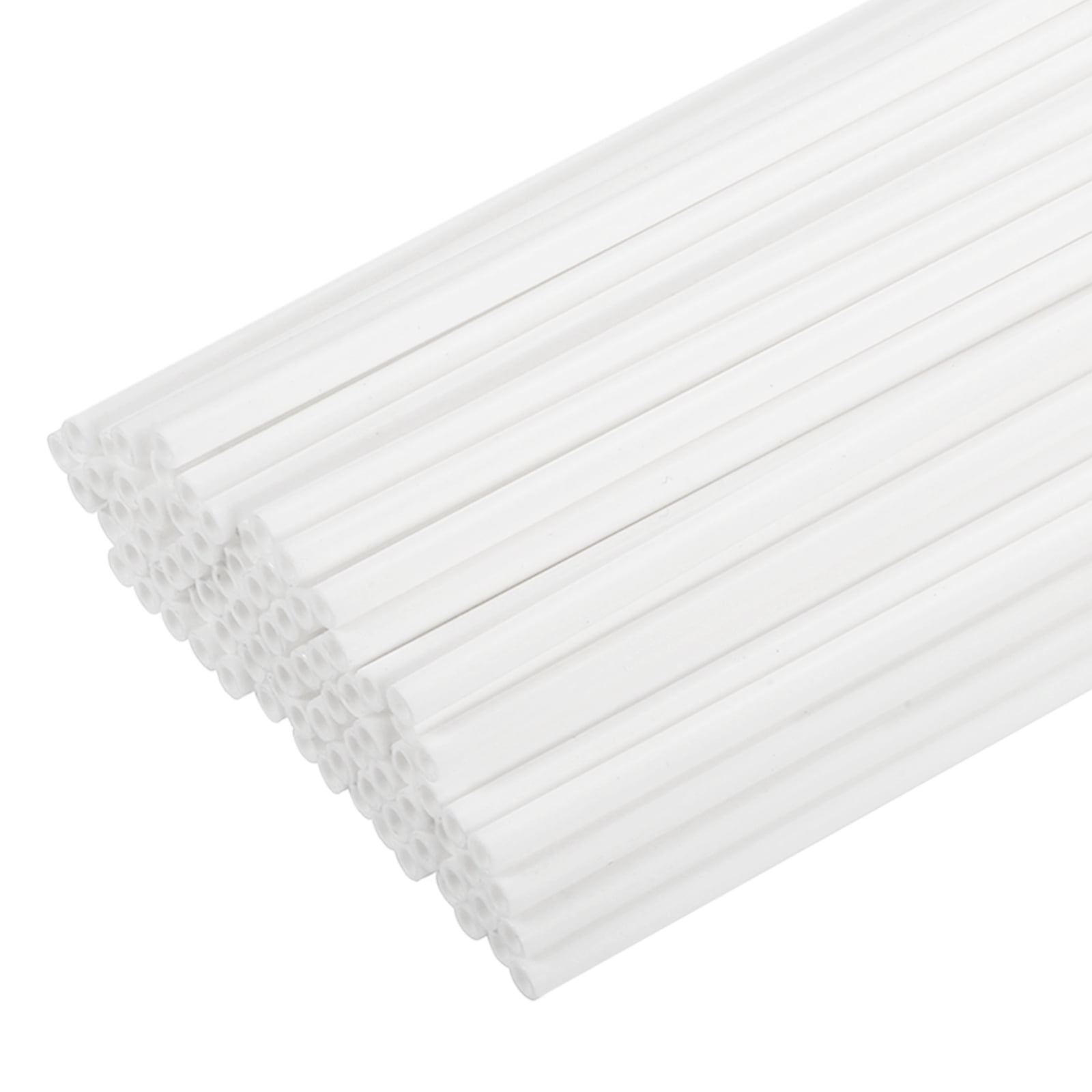 Uxcell Lollipop Sticks 8Inch, 100 Pack Cake Toppers Stick, White Candy ...