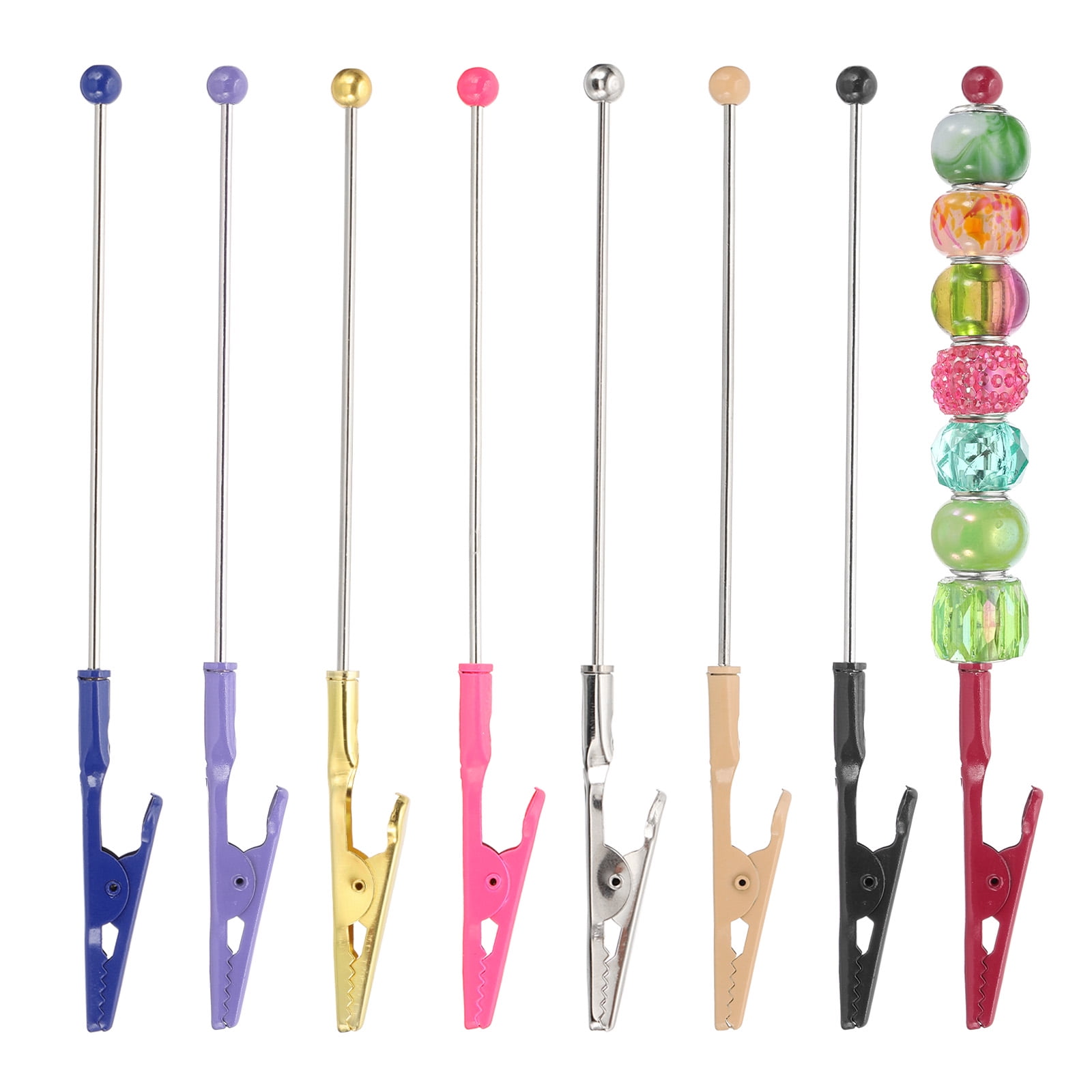 Uxcell Long-Tailed Alligator Clamp, 8 Pcs 5.3 inch/135mm Metal Wire ...