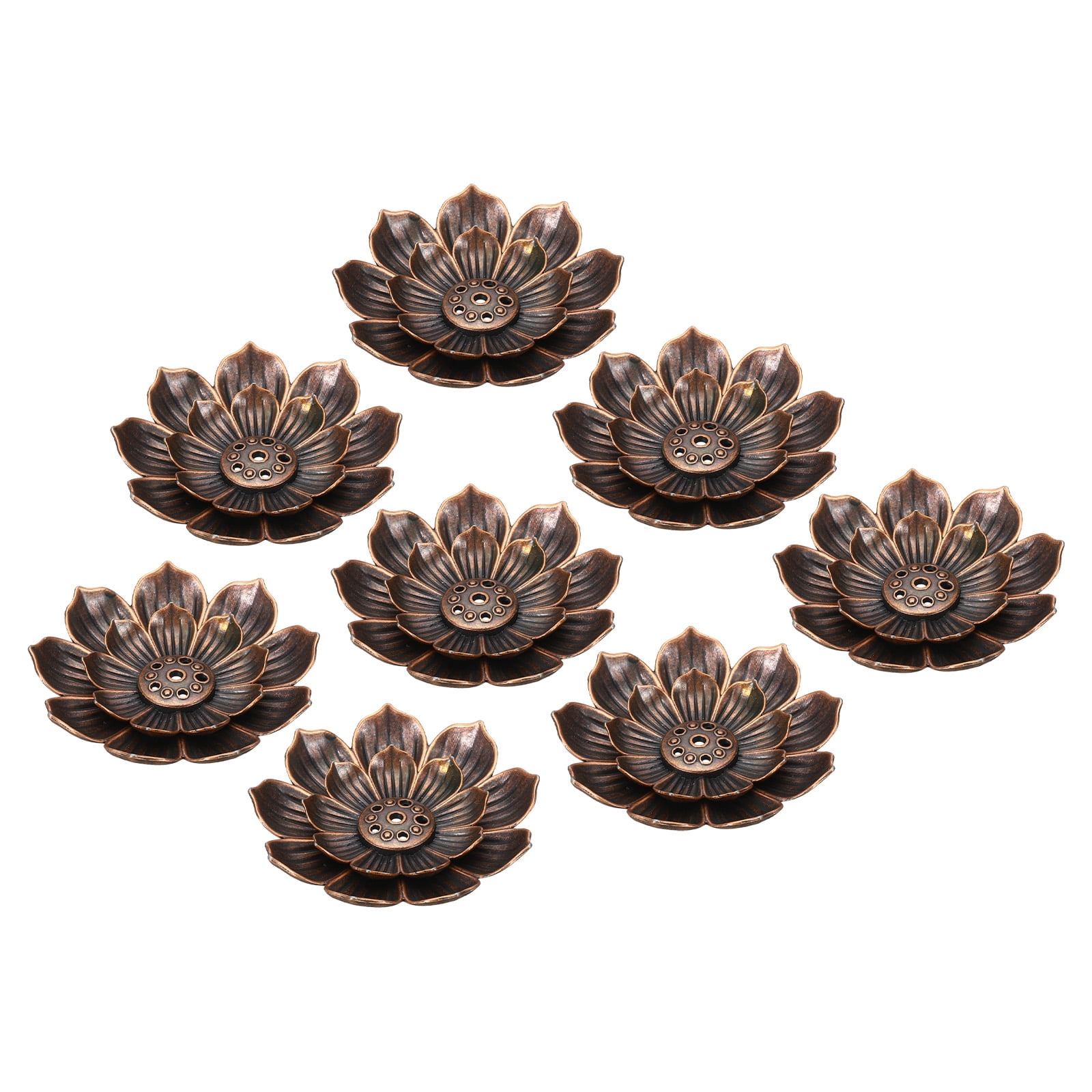 Uxcell Lotus Incense Stick Holder 8 Pack Incense Burner Plate Holder ...