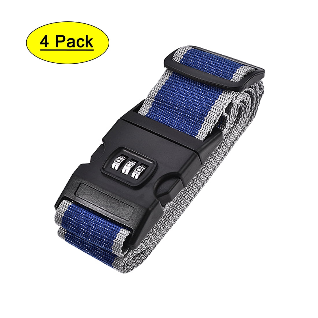 Uxcell Luggage Straps Suitcase Belts with Buckle, Combination Lock ...
