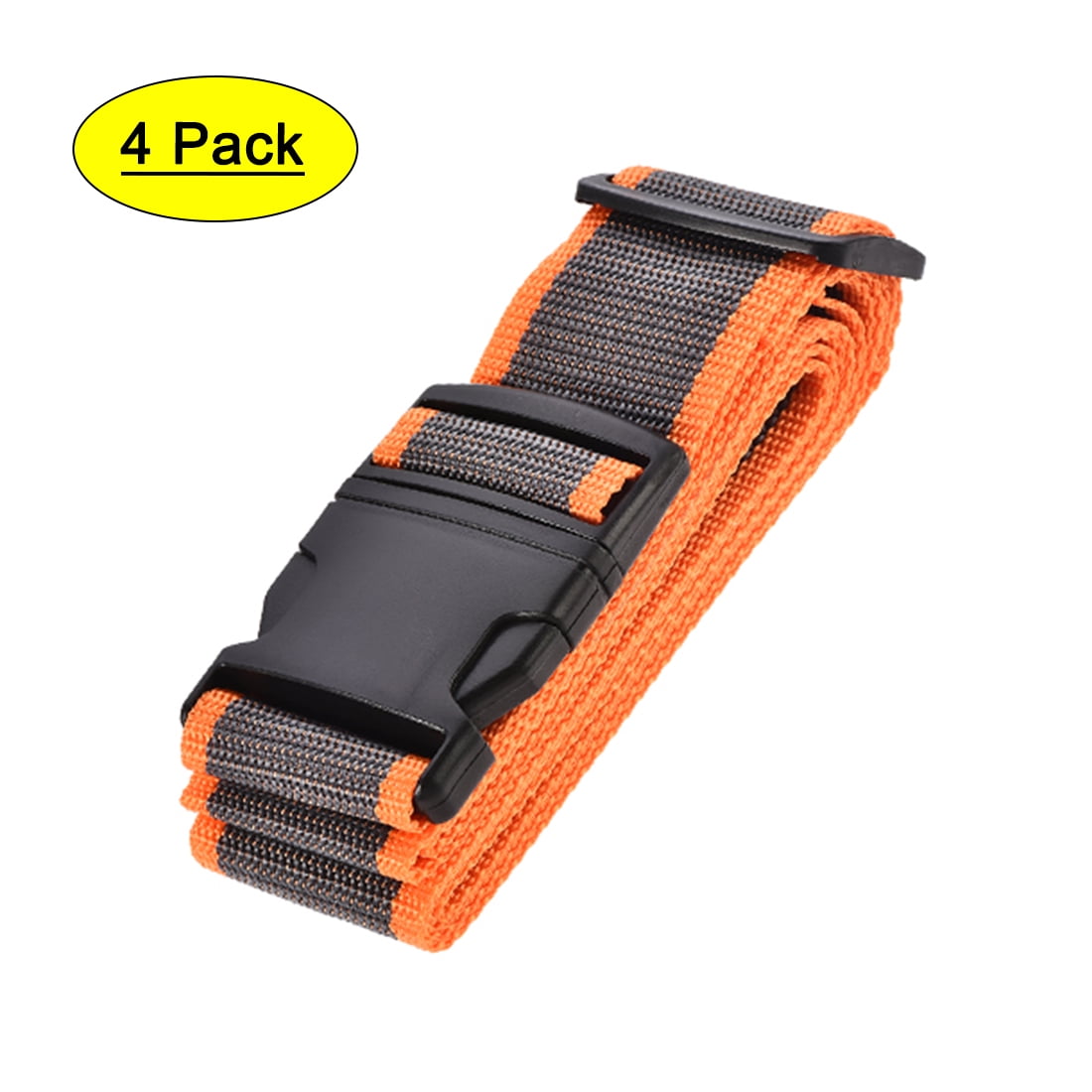 Uxcell Luggage Straps Suitcase Belts with Buckle Label, 2M Adjustable ...