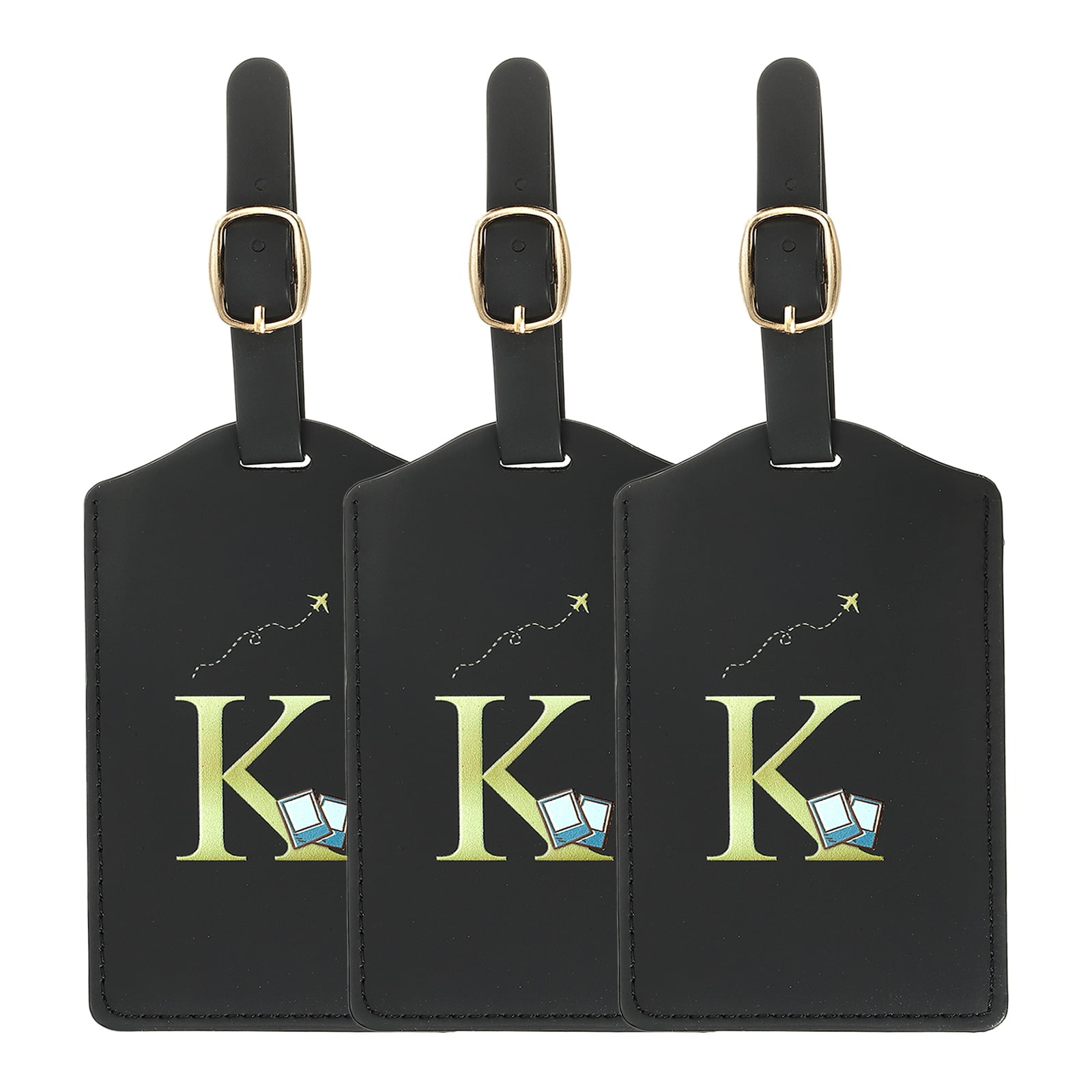 Uxcell Luggage Tags, Initial Letter Travel Luggage Baggage Labels Tag K ...