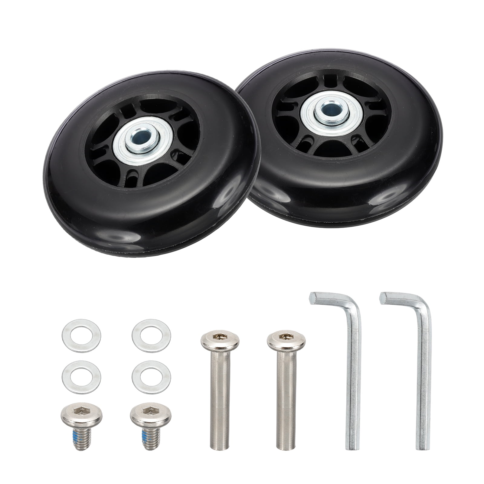 Uxcell Luggage Wheels Replacement PU Suitcase Wheels Repair Kit for ...