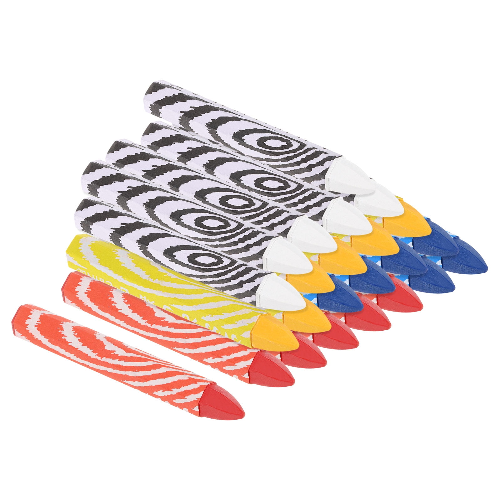 Uxcell Lumber Marking Crayons, 24 Pack 4"x0.55" Hex Wax Tire Marker ...