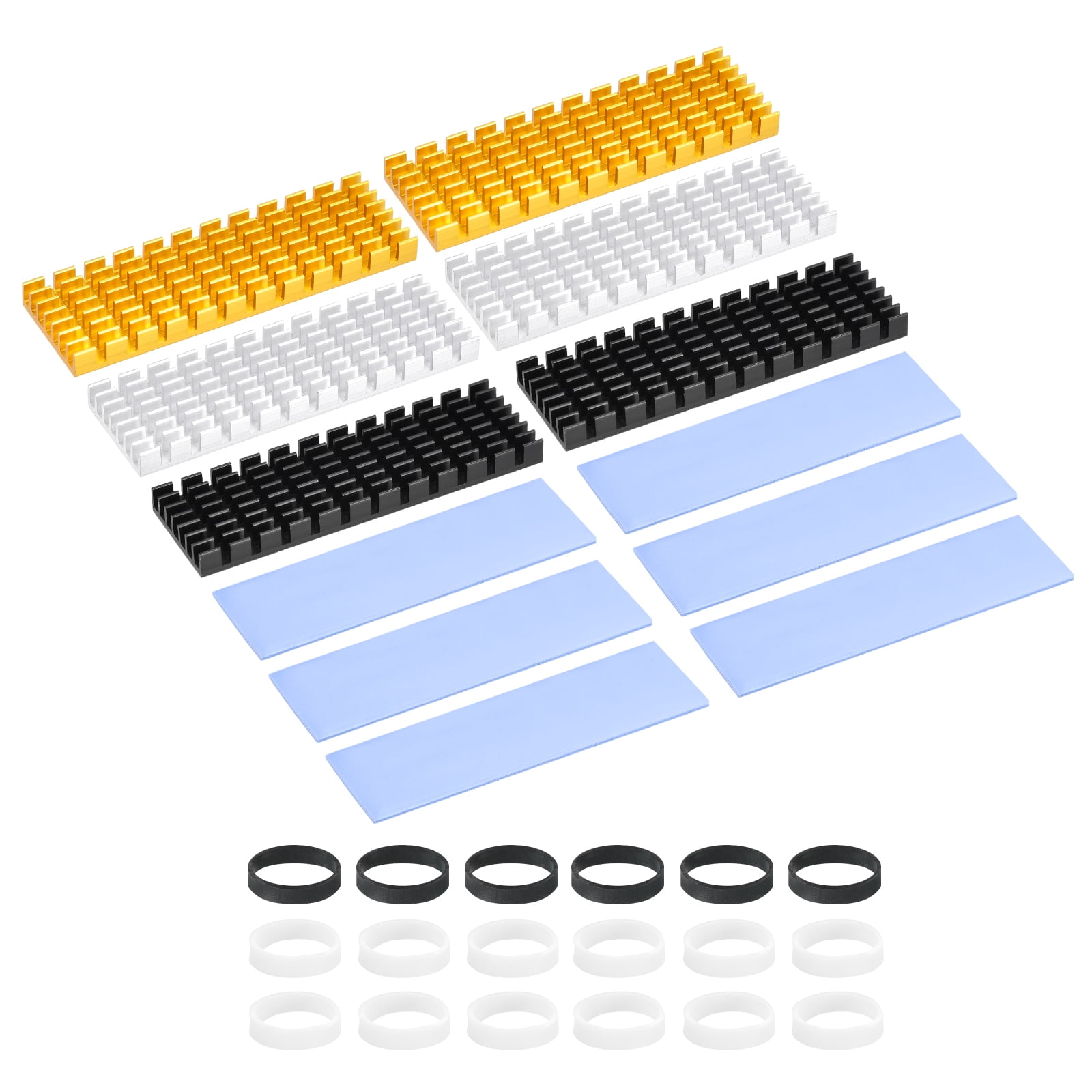 Uxcell M.2 2280 Nvme SSD Heatsink, Radiator Cooler Aluminum Heat Sink ...