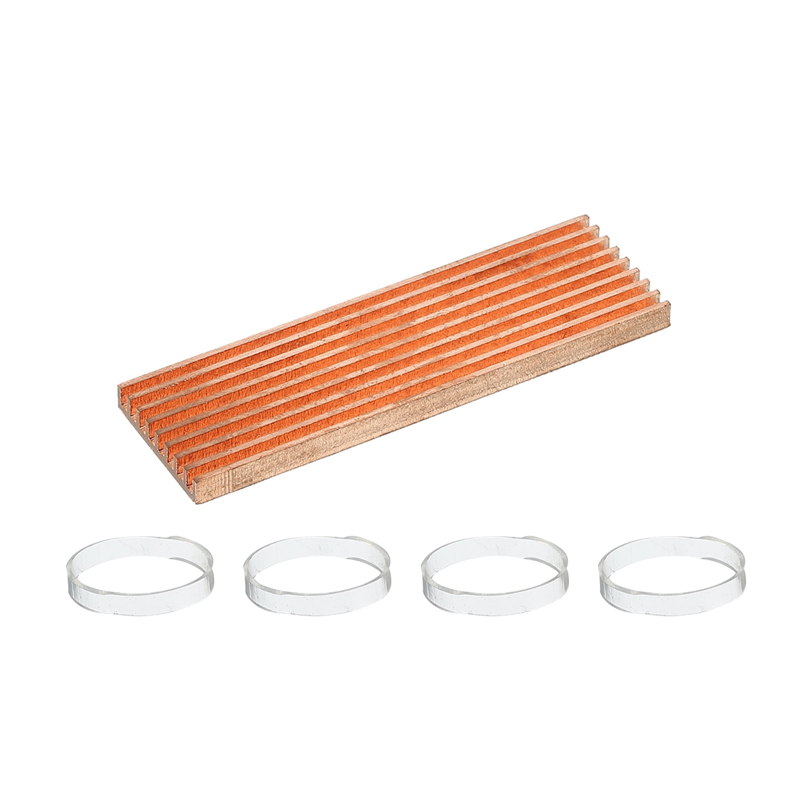 Uxcell M.2 Heatsink Kit Pure Copper 70x21x4mm for M.2 2280 SSD Laptop with Self-Adhesive Tape ...