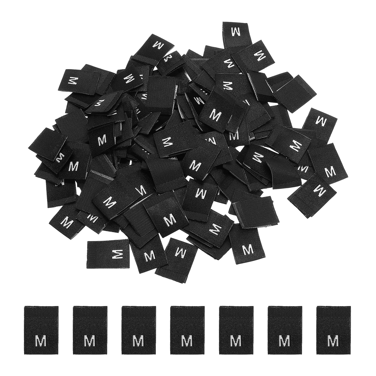 Uxcell M Clothing Sewing Size Label, 150 Pack Woven Garment Size Tags ...