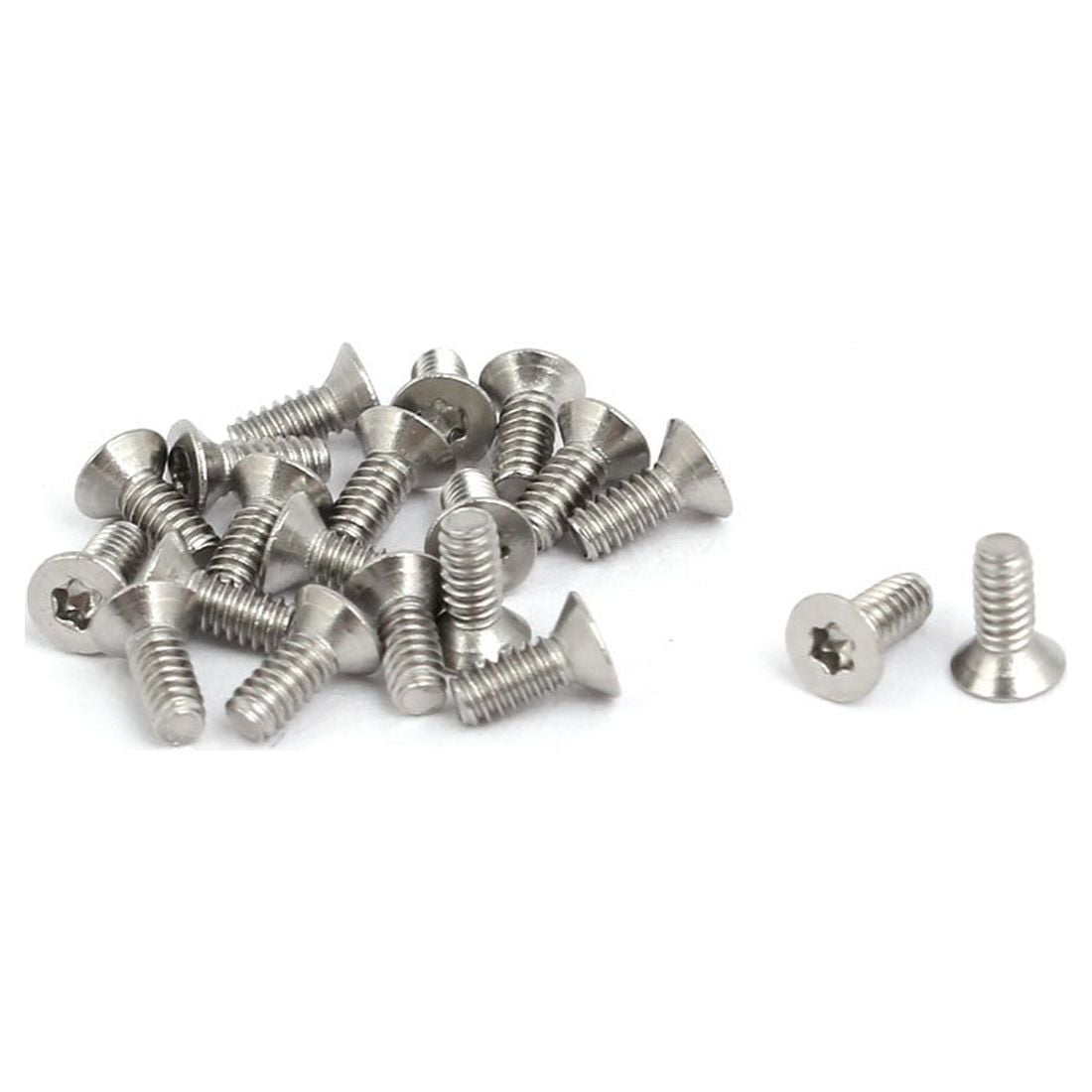 Uxcell M1.6x4mm 304 Stainless Steel Flat Head T4 Drive Torx Screws ...