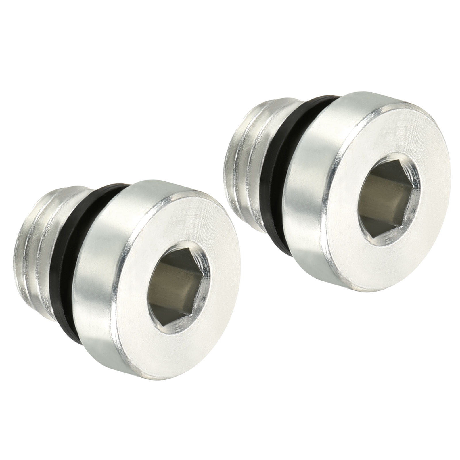 Uxcell M10*1.25 Internal Hex Head Pipe Fitting Plug, 2 Pack Male Thread ...