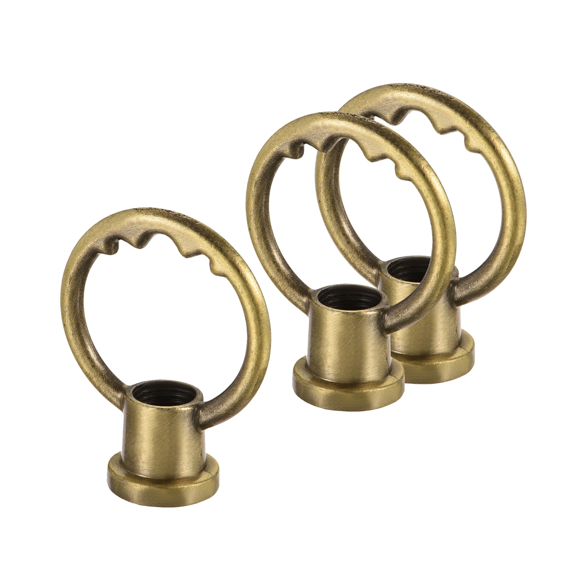 Uxcell M10 Female Thread Ring Shape Lamp Hanging Loop Bronze 3 Pack ...