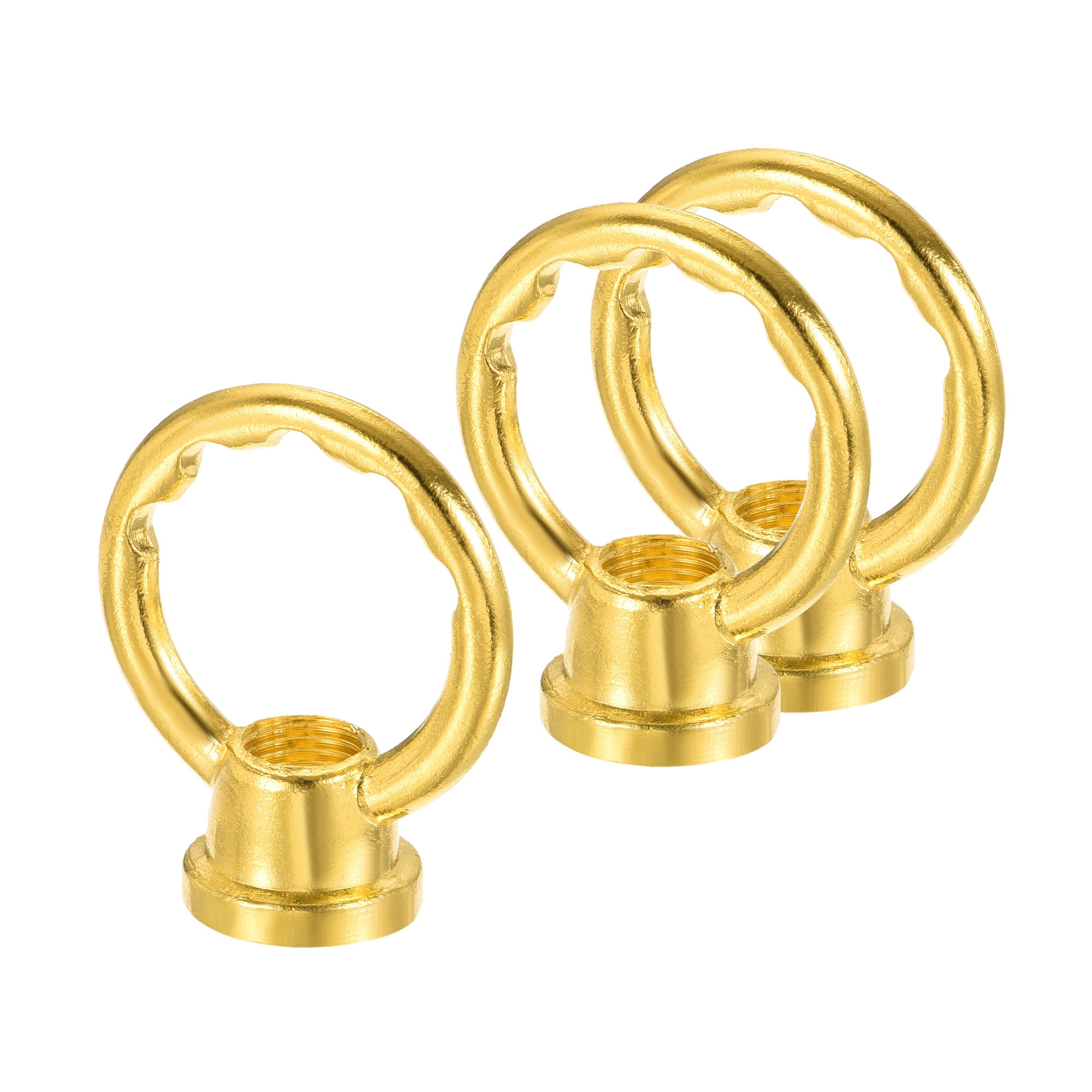 Uxcell M10 Female Thread Ring Shape Lamp Hanging Loop Gold Tone 3 Pack ...