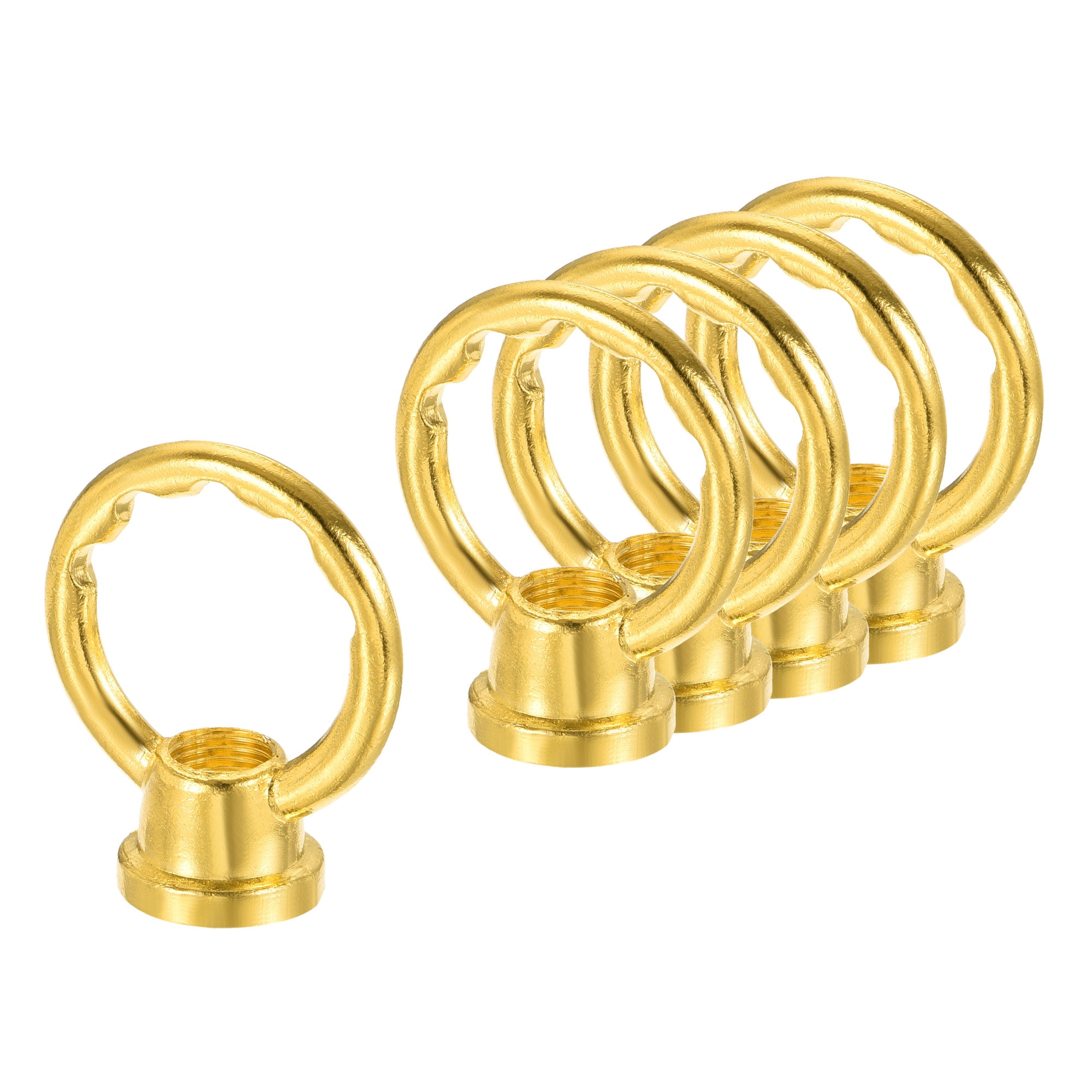 Uxcell M10 Female Thread Ring Shape Lamp Hanging Loop Gold Tone 5 Pack ...