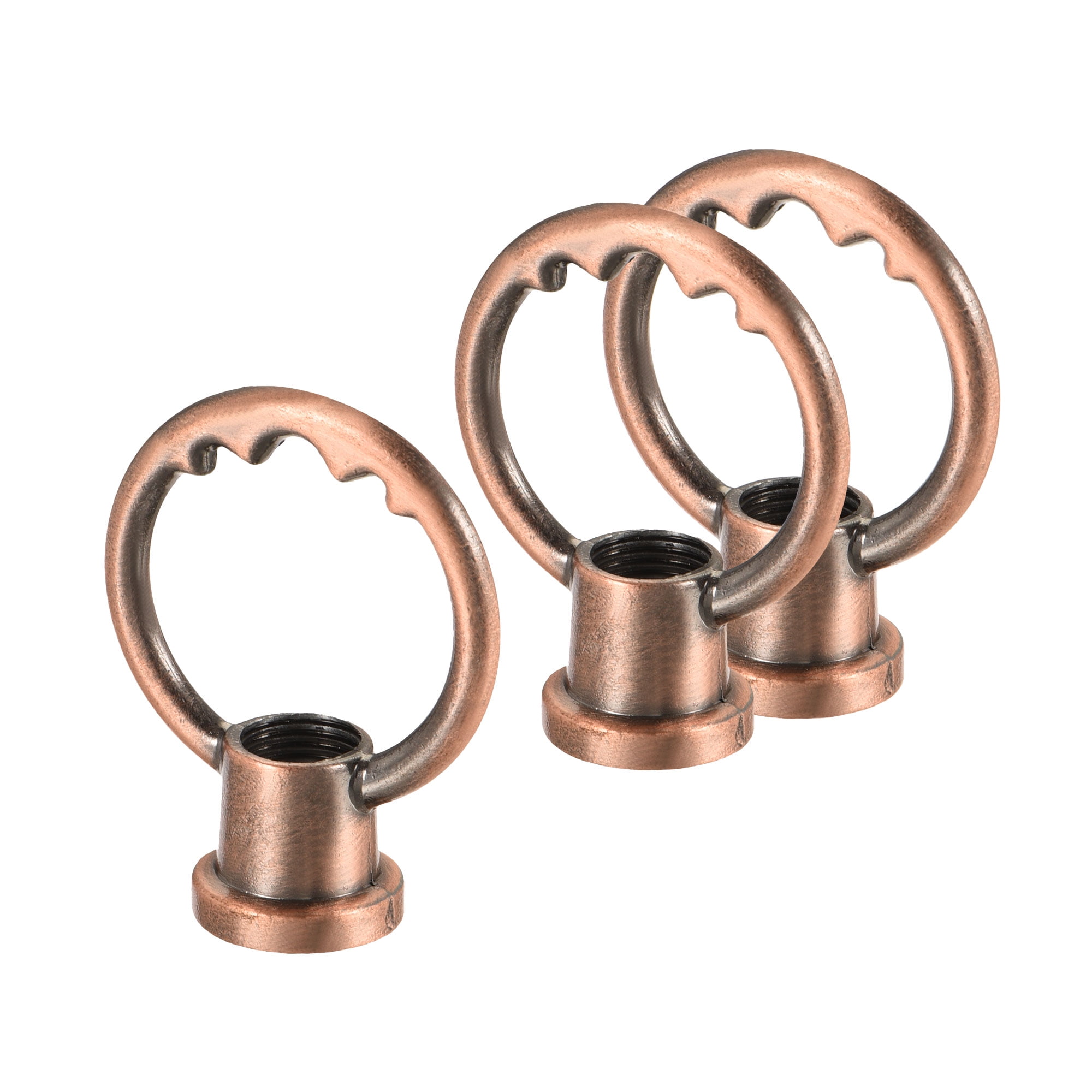 Uxcell M10 Female Thread Ring Shape Lamp Hanging Loop Red Bronze 3 Pack ...