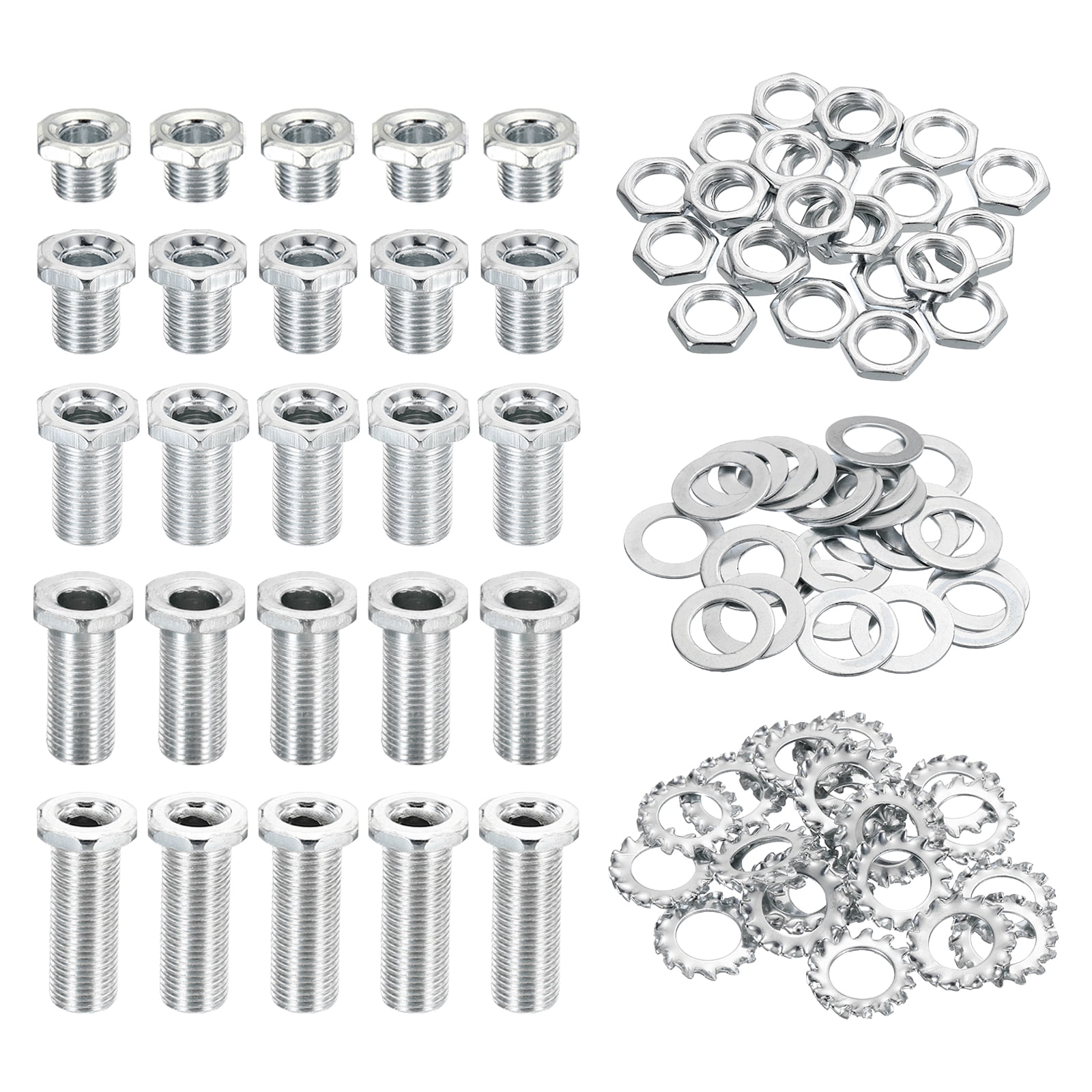 Uxcell M10 Hex Hollow Screw Bolts Through Hole Chandelier Bolt Lamp ...