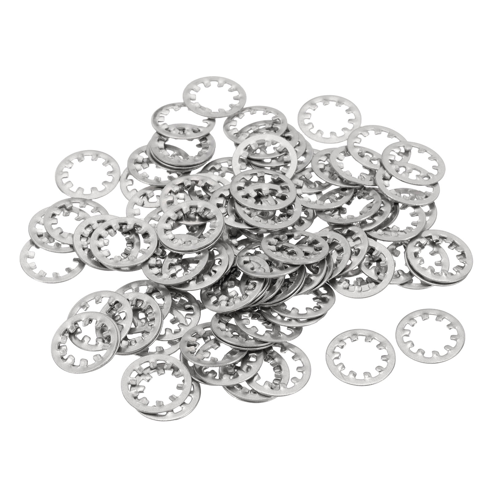 Uxcell M10 Internal Tooth Lock Washers, 100Pcs 304 Stainless Steel ...