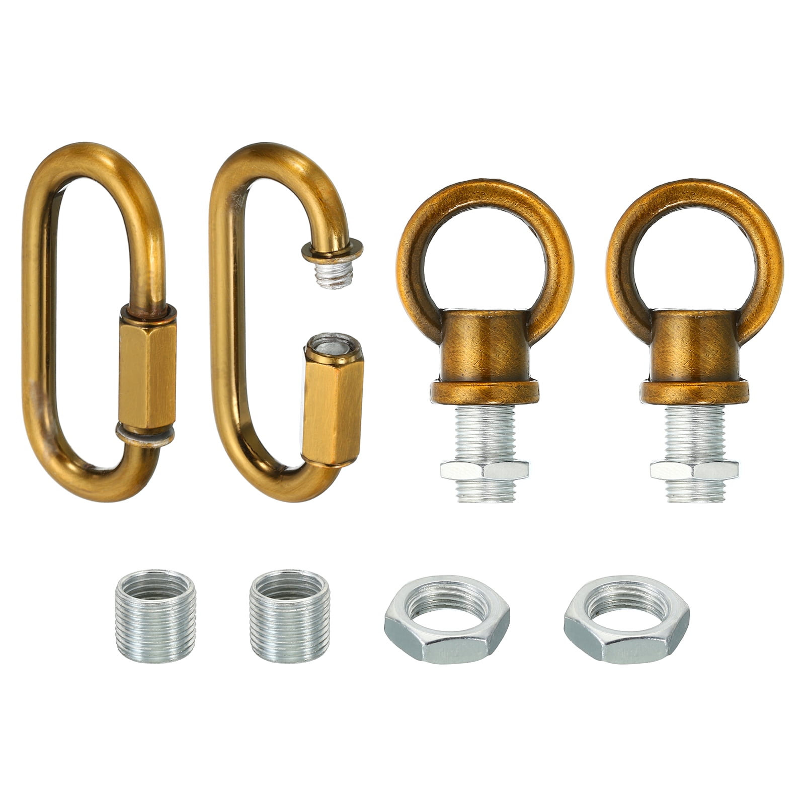 Uxcell M10 Lamp Female Loop Holder with Chain Quick Link Lifting Eye ...