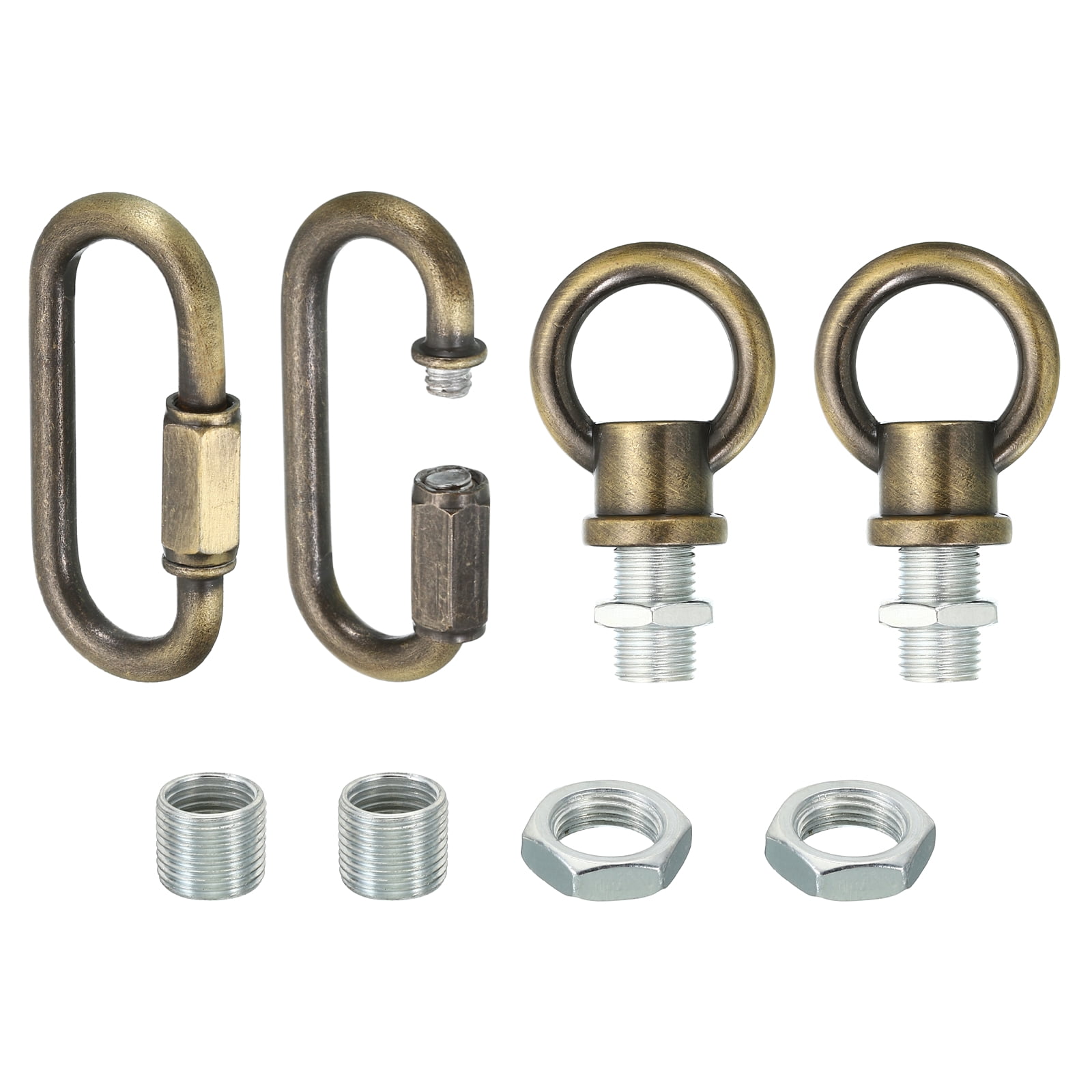 Uxcell M10 Lamp Female Loop Holder with Chain Quick Link Lifting Eye ...