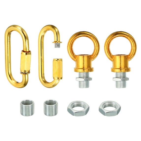Uxcell M10 Lamp Female Loop Holder with Chain Quick Link Lifting Eye ...