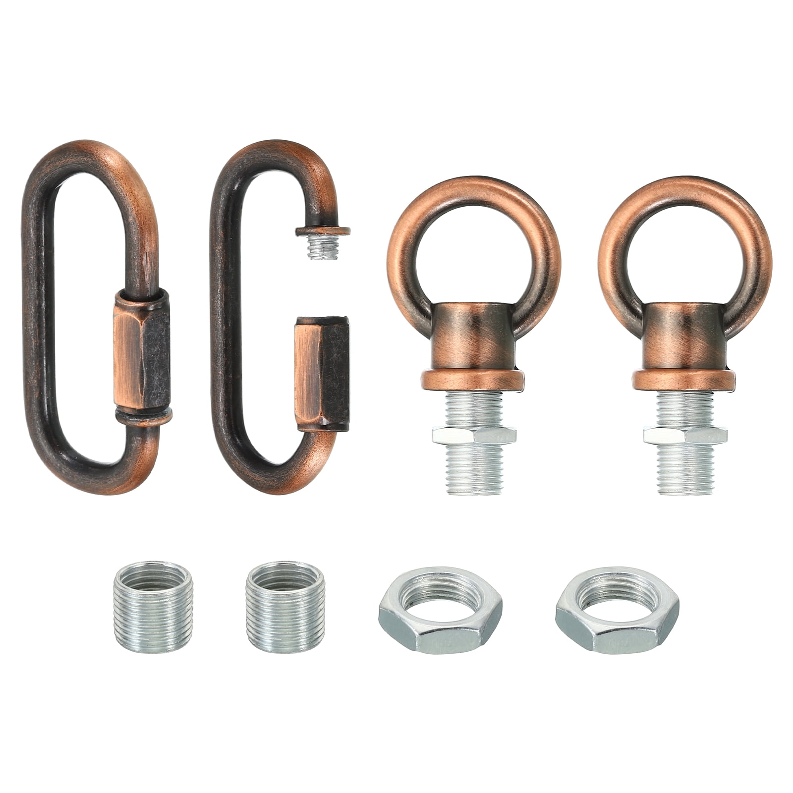 Uxcell M10 Lamp Female Loop Holder with Chain Quick Link Lifting Eye ...