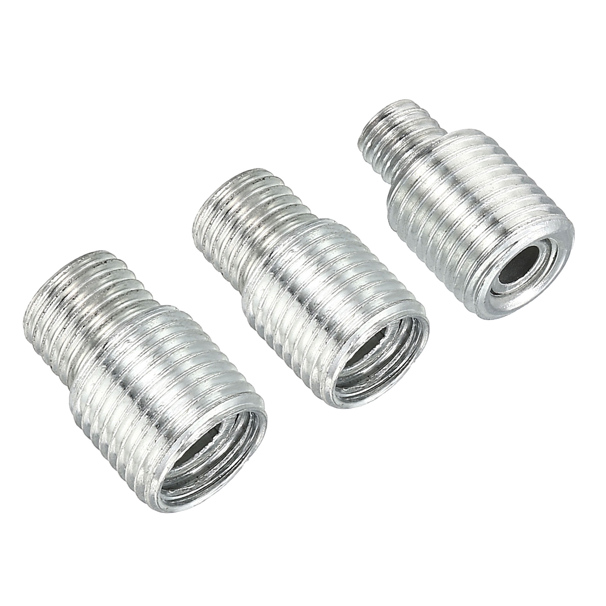 Uxcell M10/M12 to M6/M8/M10 15mm Long Double Male Threaded Reducer Bolt Screw Fitting Adapter 6 ...