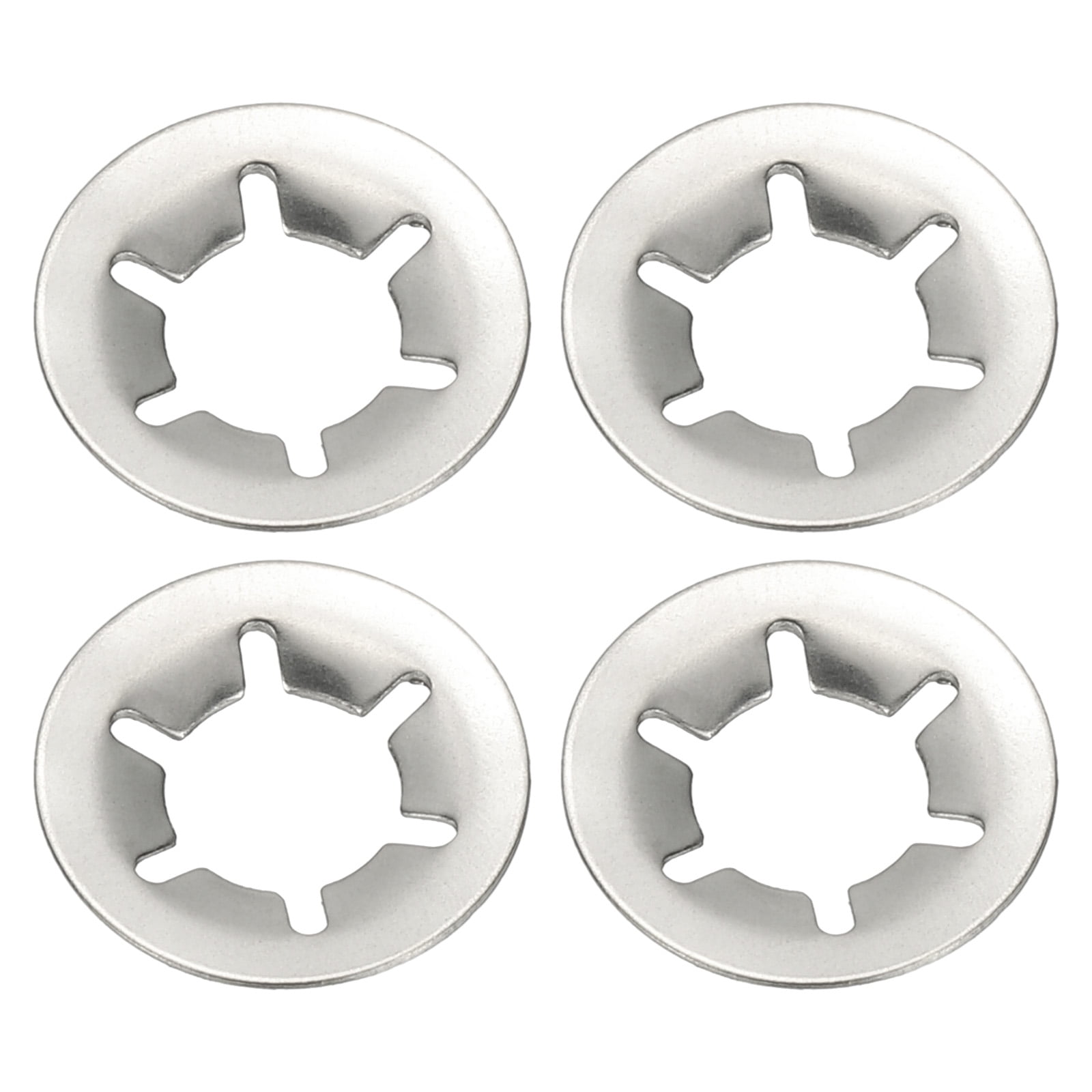 Uxcell M10 Star Internal Tooth Lock Washers 304 Stainless Steel Push on ...