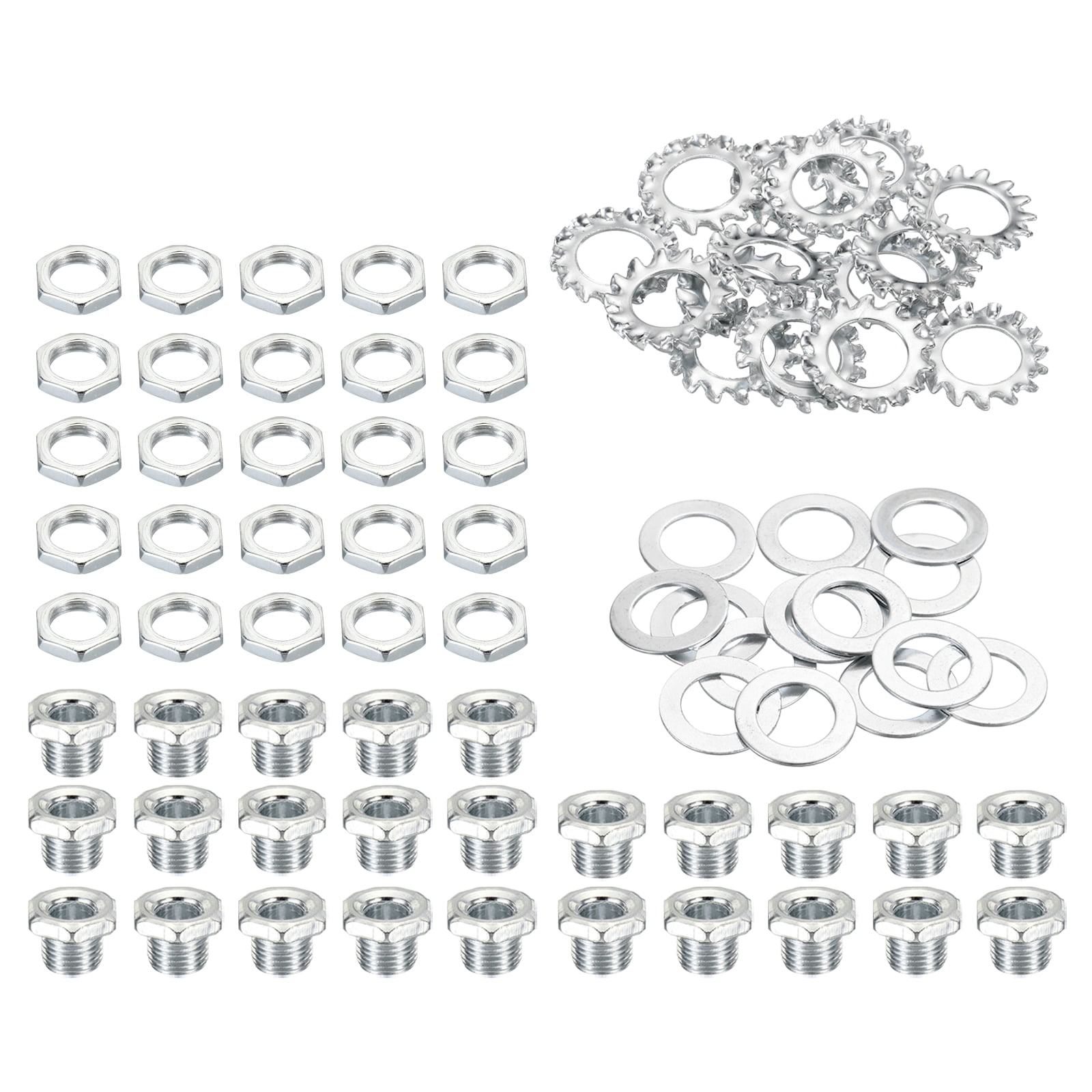 Uxcell M10 Thread 10mm Tall Hex Hollow Screw Bolts Chandelier Bolt Lamp ...