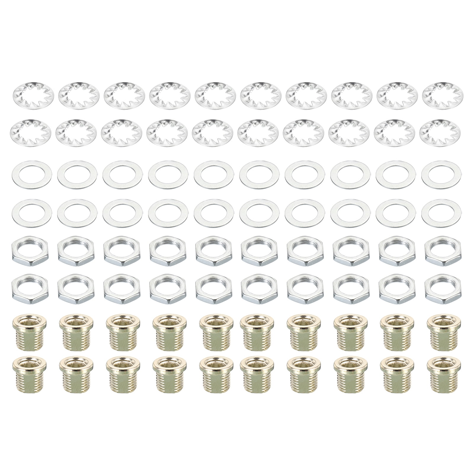 Uxcell M10 Thread 10mm Tall Round Hollow Screw Bolts Chandelier Bolt ...