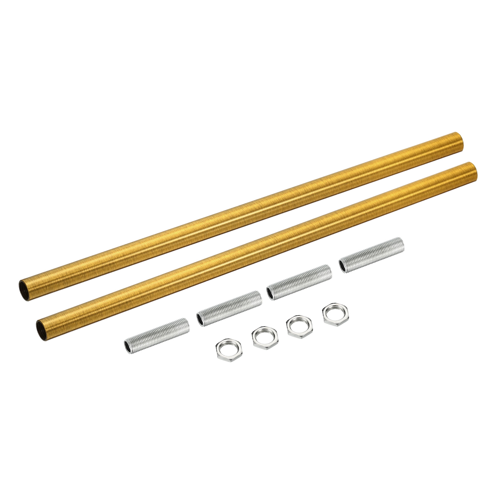 Uxcell M10 Thread 11.8" Coupling Nut with Pipe Hex Nut Threaded ...