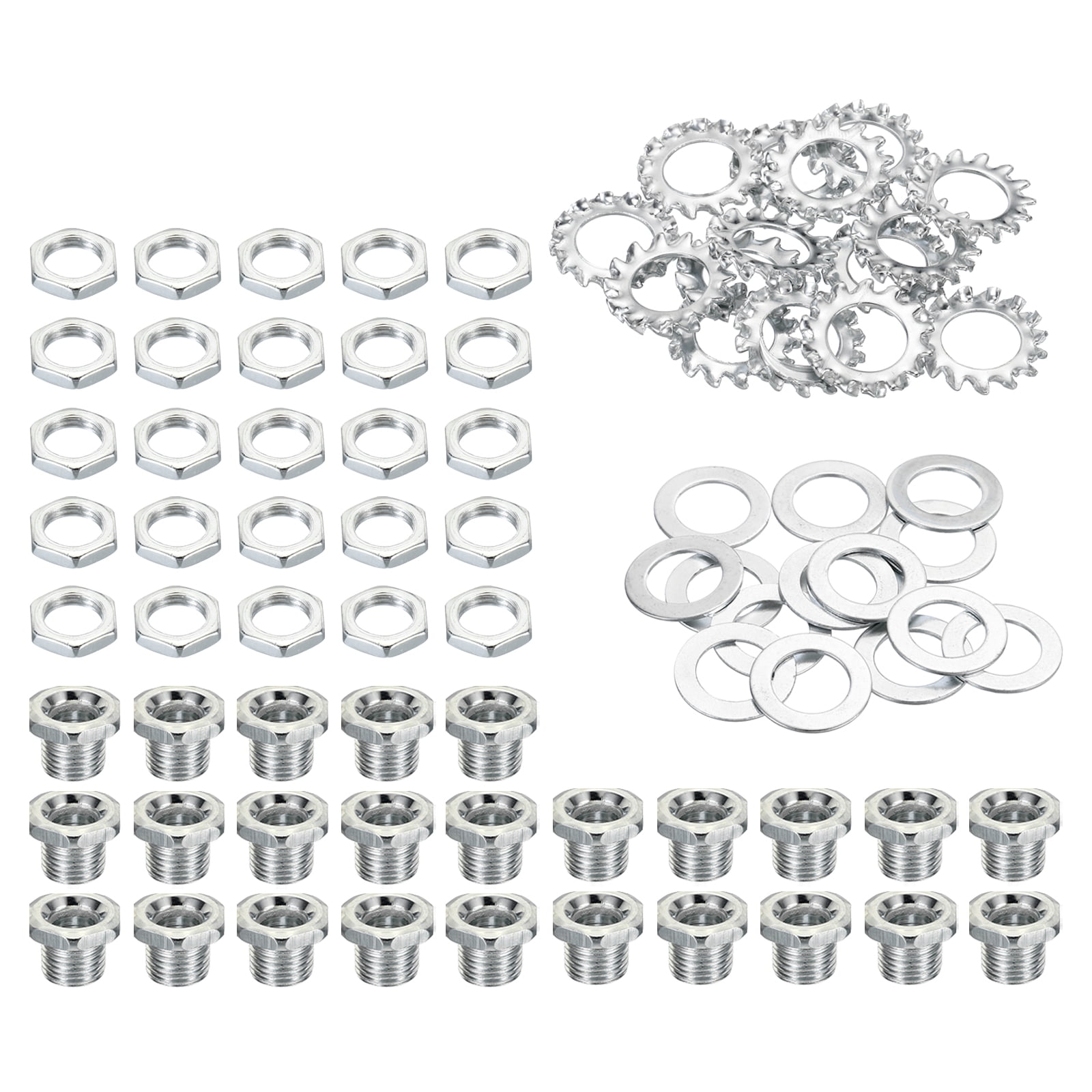 Uxcell M10 Thread 11mm Tall Hex Hollow Screw Bolts Chandelier Bolt Lamp ...