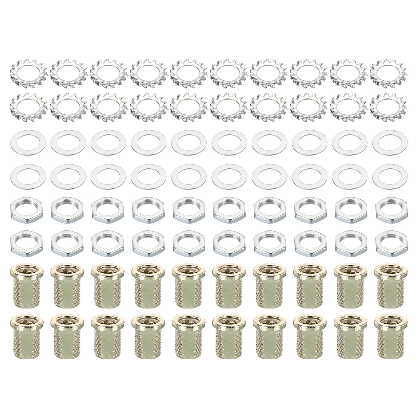 Uxcell M10 Thread 14mm Tall Round Hollow Screw Bolts Chandelier Bolt ...