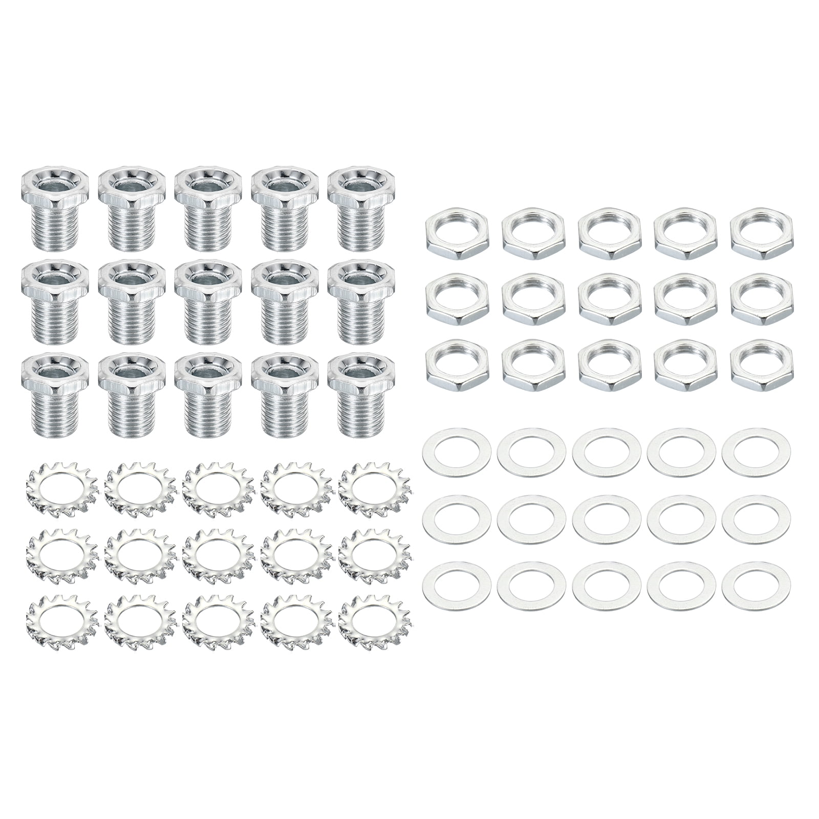 Uxcell M10 Thread 15mm Tall Hex Hollow Screw Bolts Chandelier Bolt Lamp ...