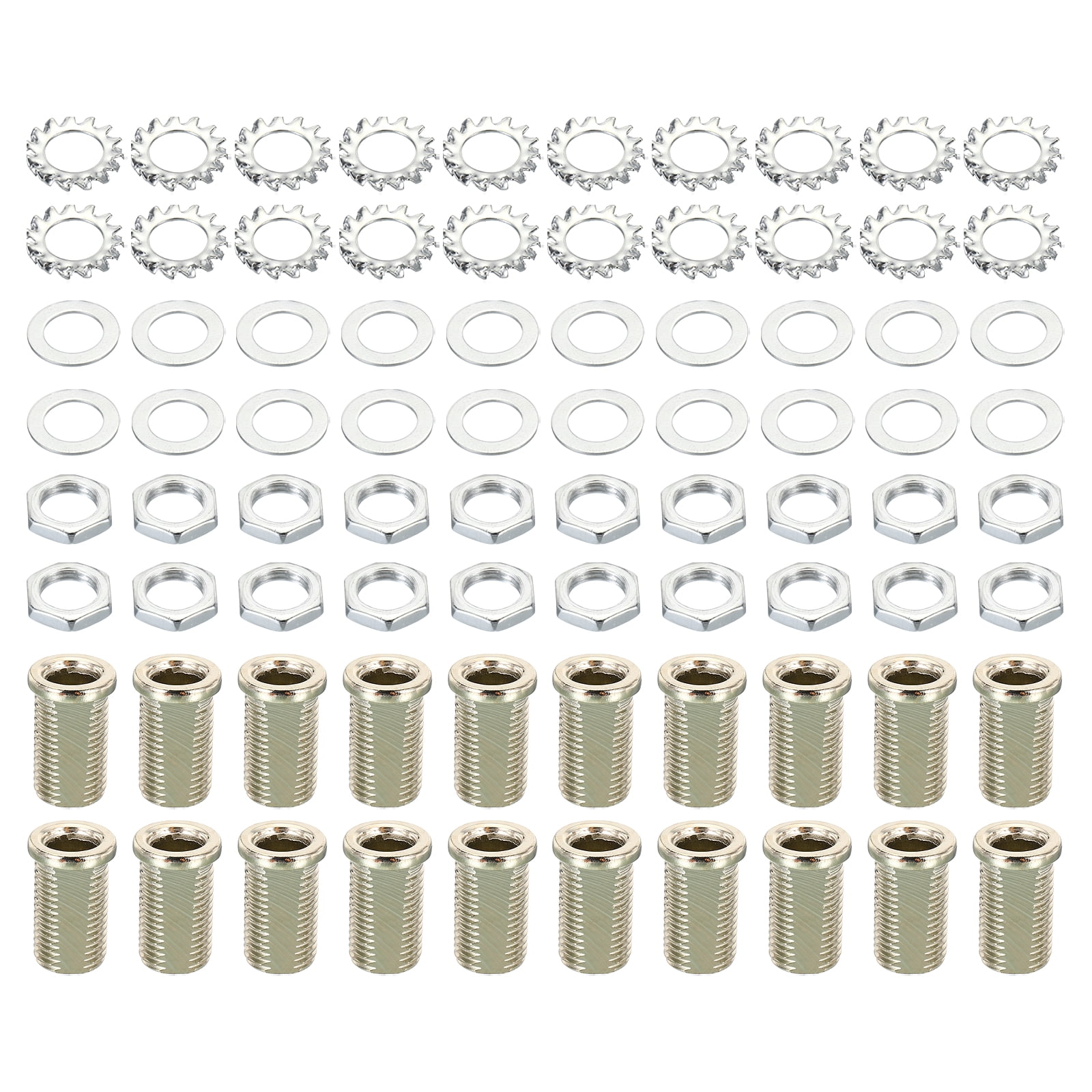Uxcell M10 Thread 18mm Tall Round Hollow Screw Bolts Chandelier Bolt ...
