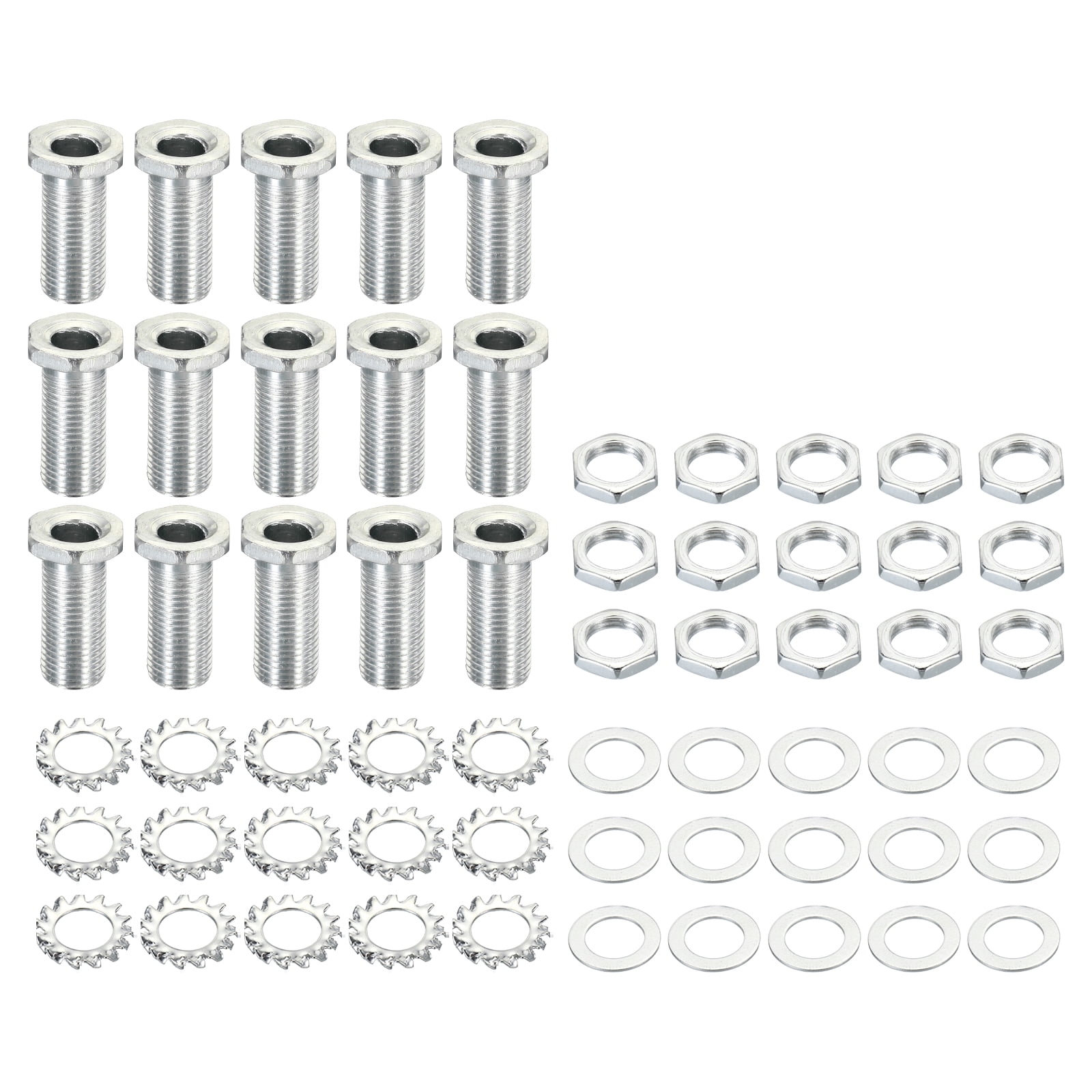 Uxcell M10 Thread 25mm Tall Hex Hollow Screw Bolts Chandelier Bolt Lamp ...