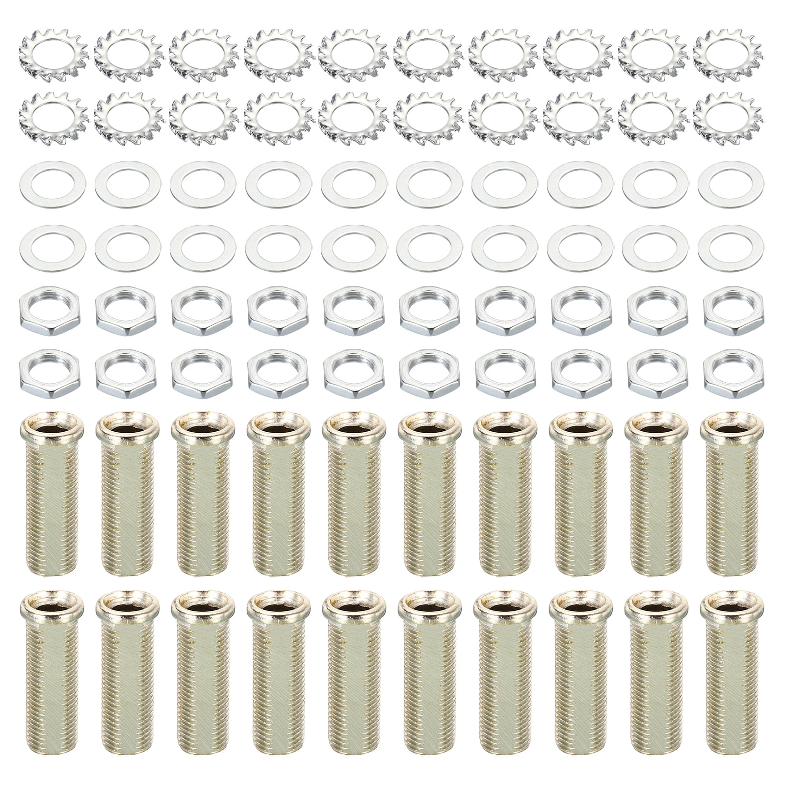 Uxcell M10 Thread 30mm Tall Round Hollow Screw Bolts Chandelier Bolt ...